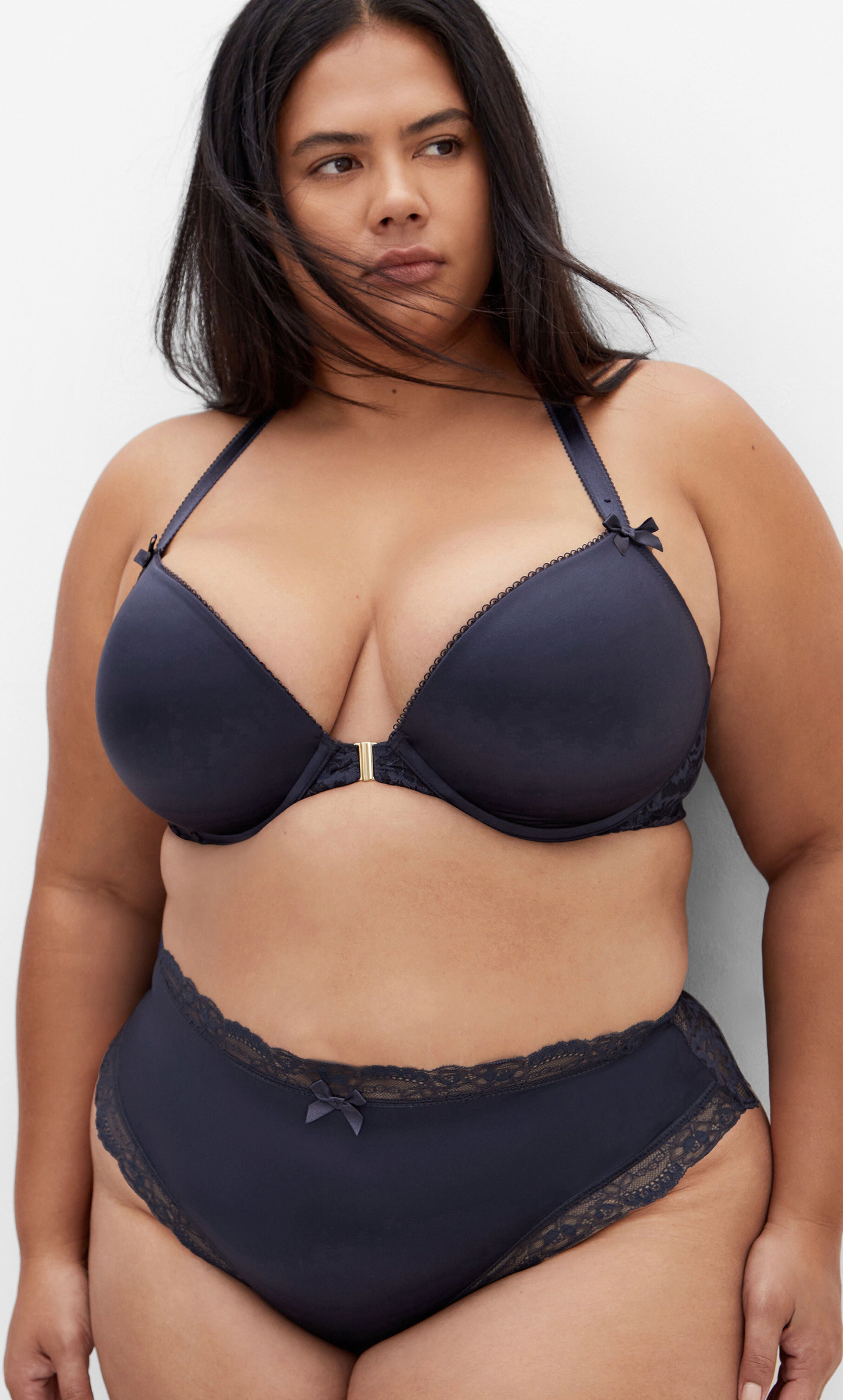 Adore Luxe Racerback Push Up Bra - midnight | Woman Within