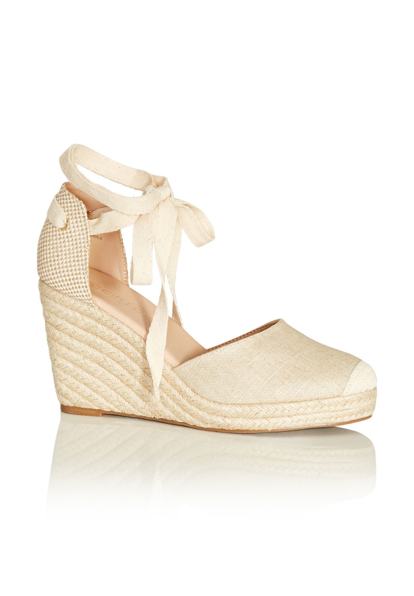 WIDE FIT Sage Wedge - sand | Woman Within