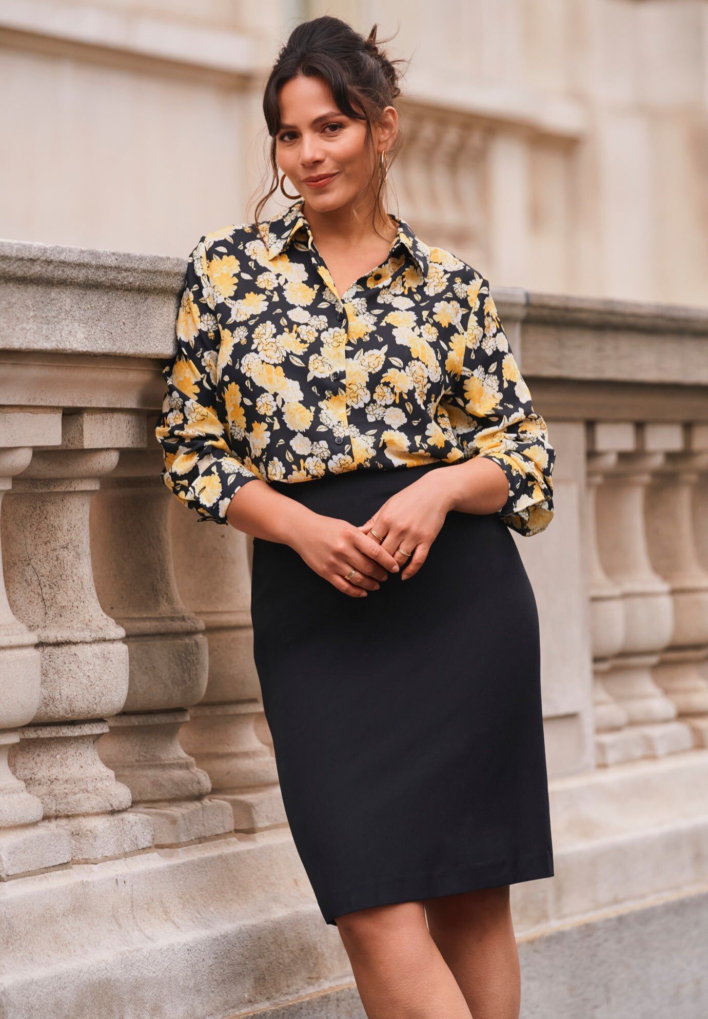 Button Front Blouse | Woman Within