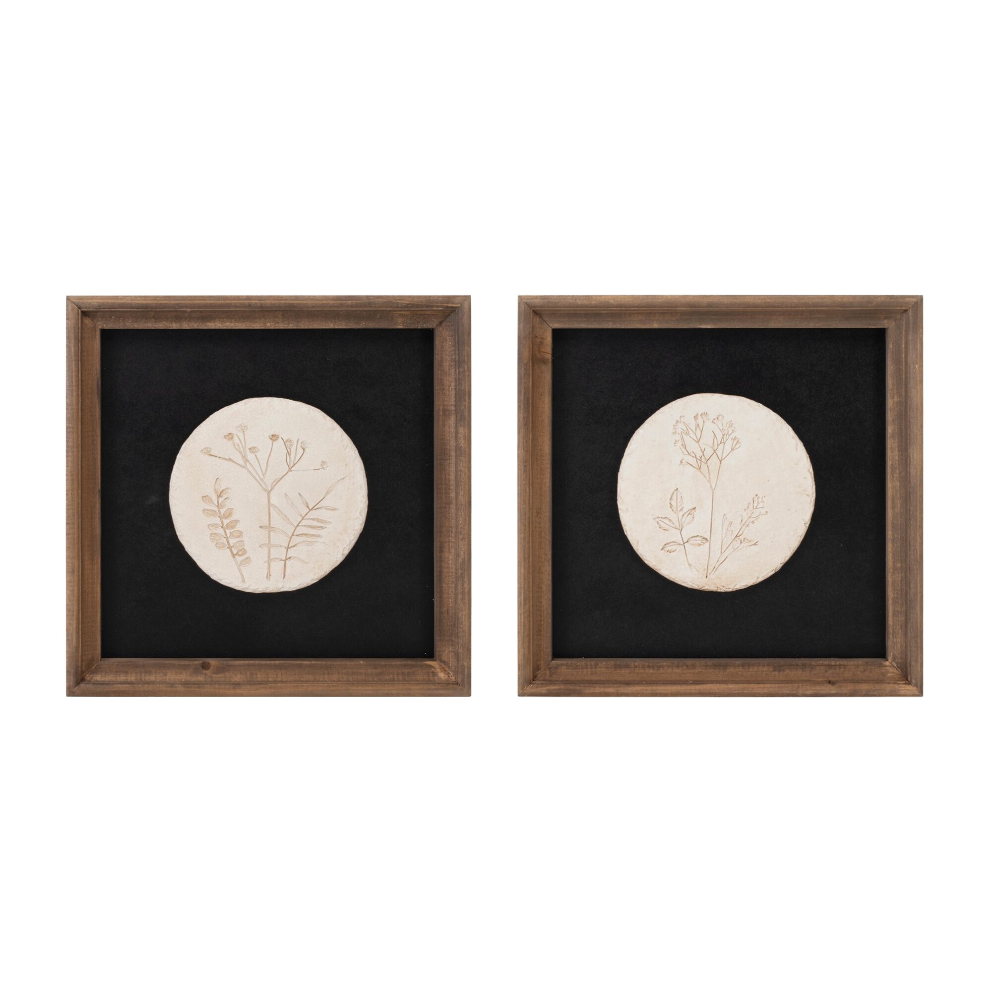 Wood Framed Floral Plaque (Set of 2) | Woman Within
