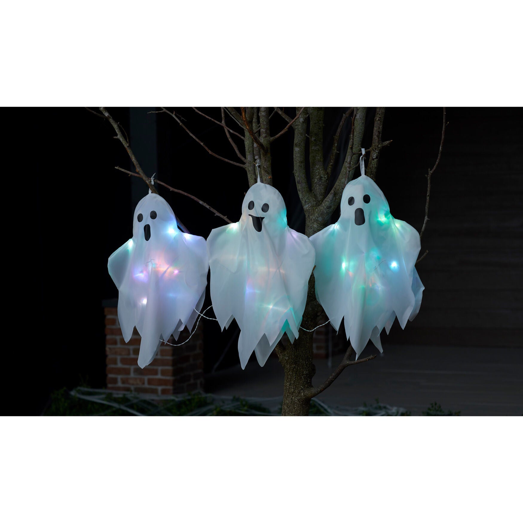 Pre-Lit Halloween Ghosts - Set of 3, 4429484 | Woman Within