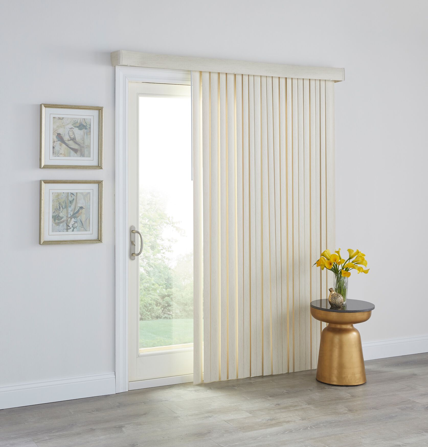3.5" Printed Wood-Grain Vertical Blinds | Woman Within
