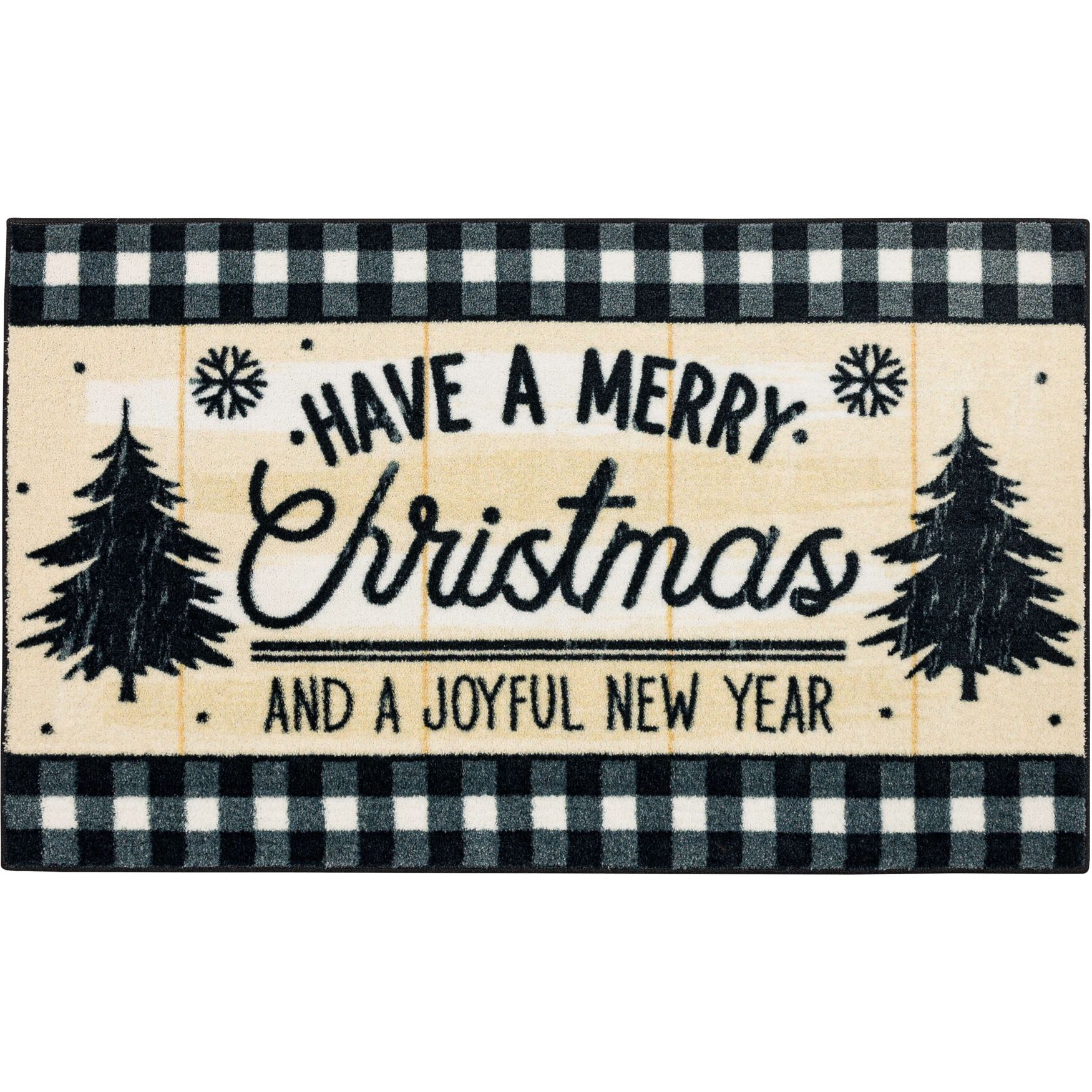 Festive Merry & Joyful Kitchen Rug - 24x40/30x50, 4495612 | Woman Within