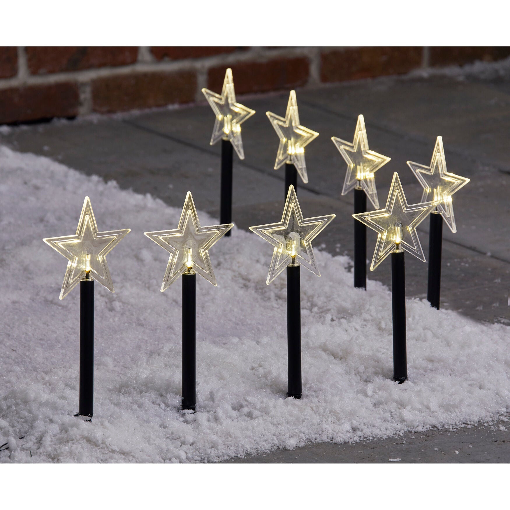 Solar Pathway Lights - Star Shaped, Set of 8, 4461925 | Woman Within