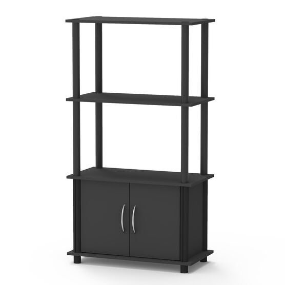 Home Basics 4 Tier Storage Shelf with Cabinet | Woman Within