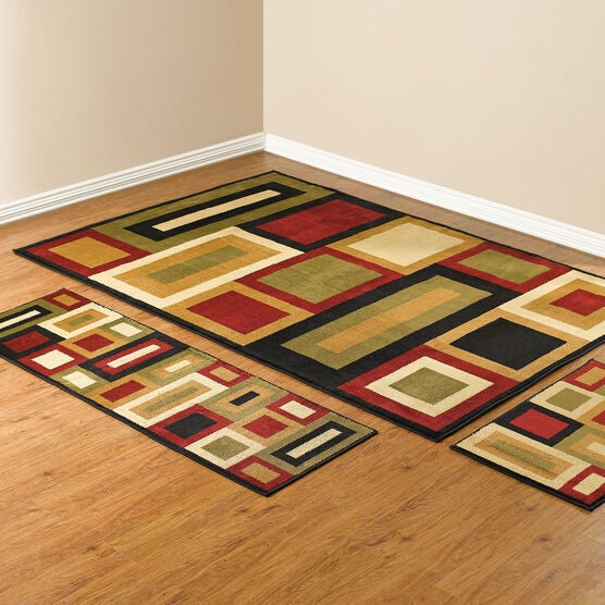 Royalty Geo 3-Pc. Rug Set with Runner | Woman Within