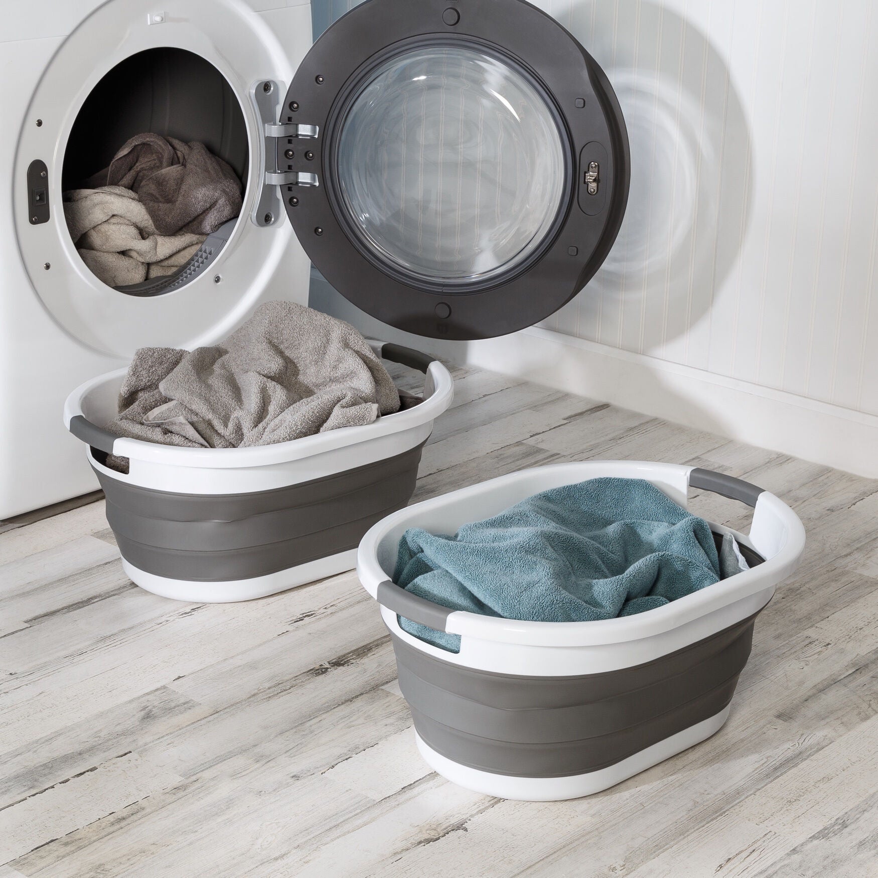 Collapsible Pop-Up Laundry Baskets, Two-Pack, 4460526 | Woman Within