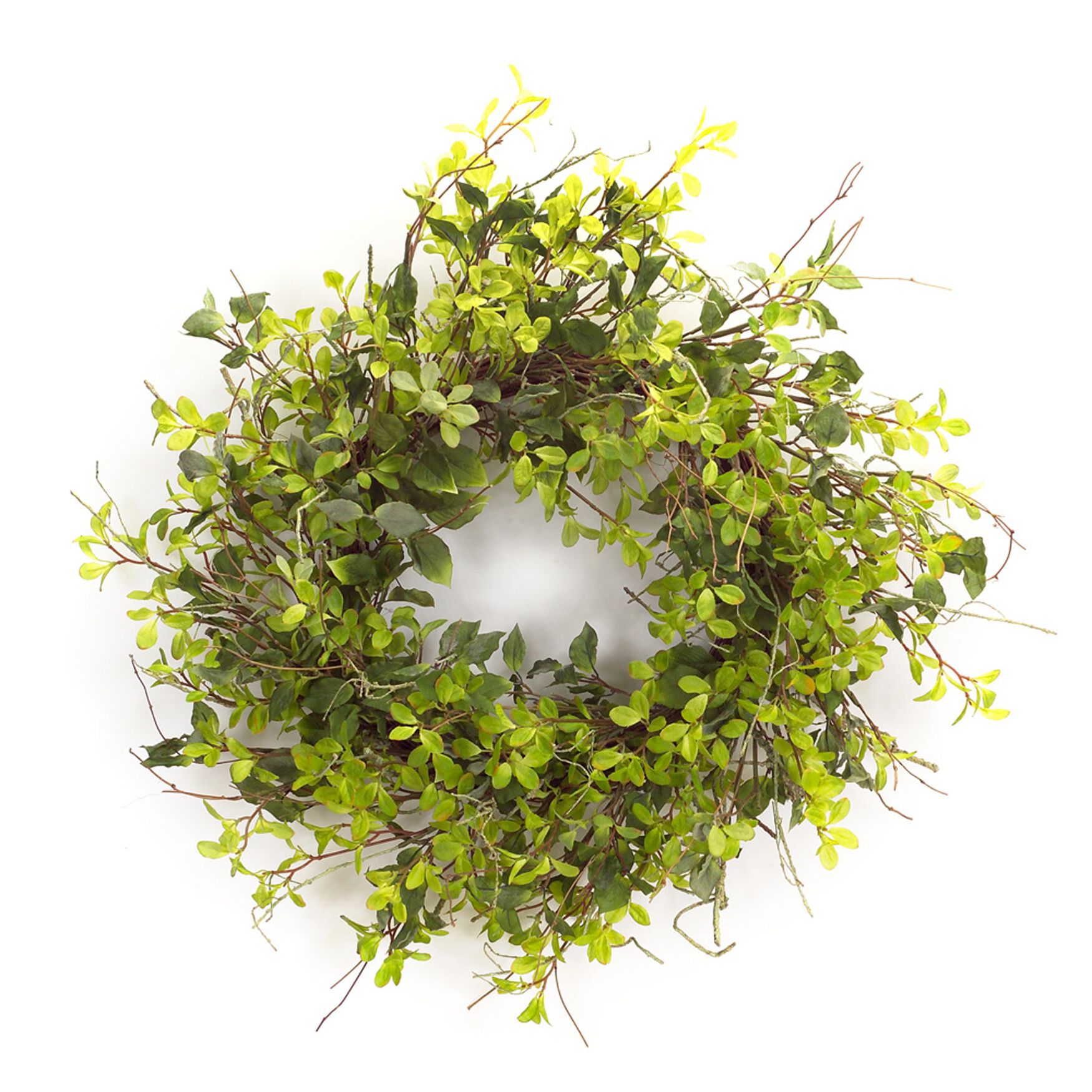 Mixed Foliage Twig Wreath 30" - Stunning Décor, Green | Woman Within