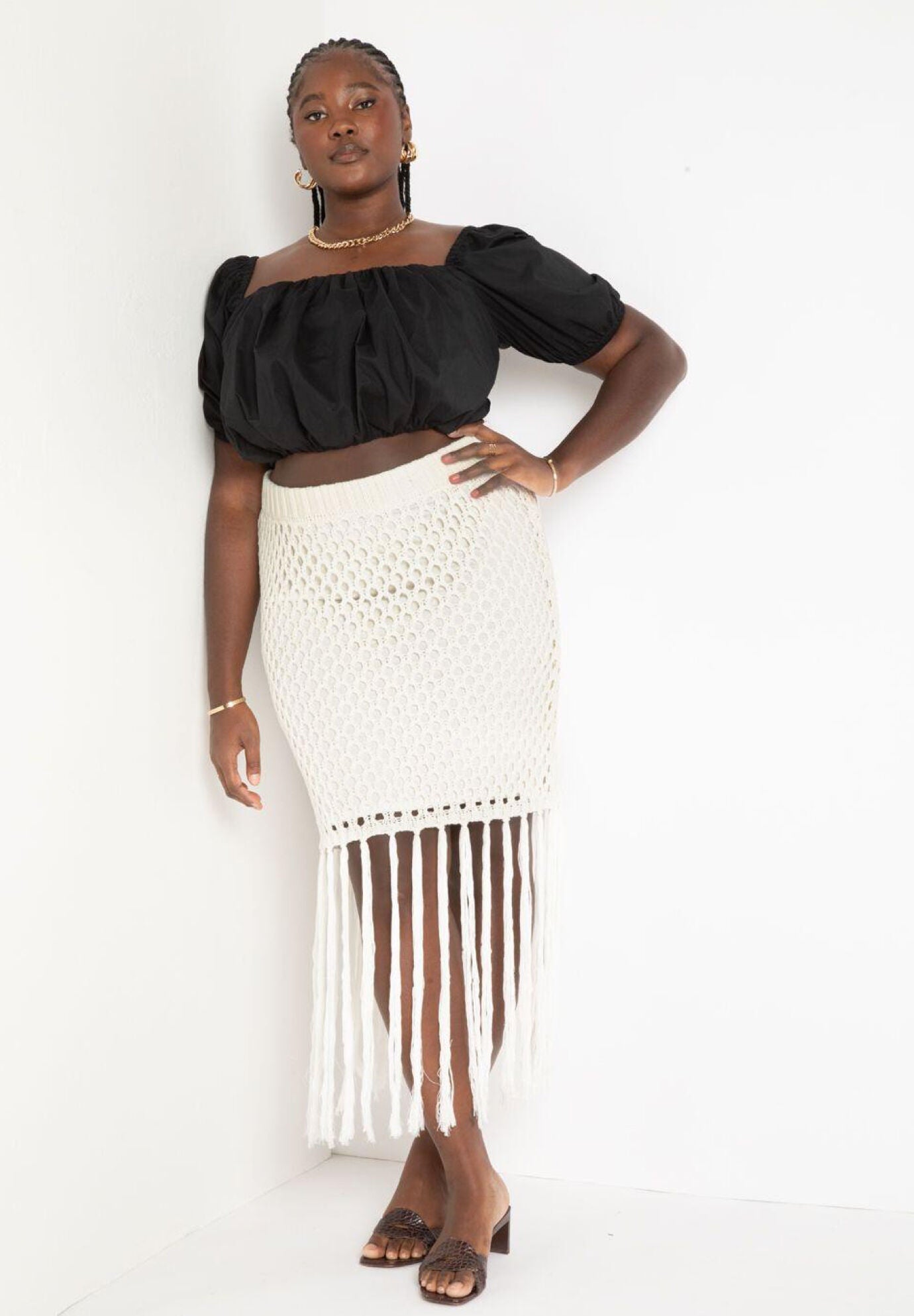 Netted Maxi Skirt | Woman Within