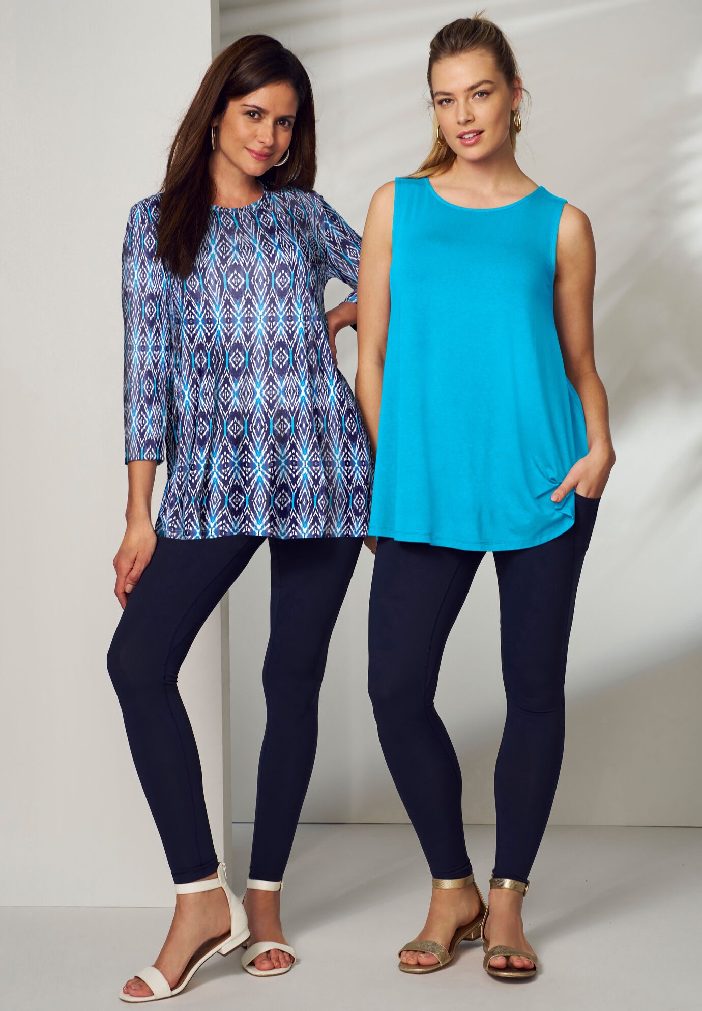 Stretch Knit Swing Tunic | Woman Within