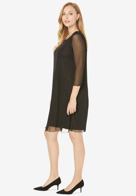 Sheer Cocktail Dress | Woman Within