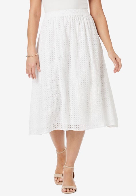 Eyelet Skirt | Woman Within