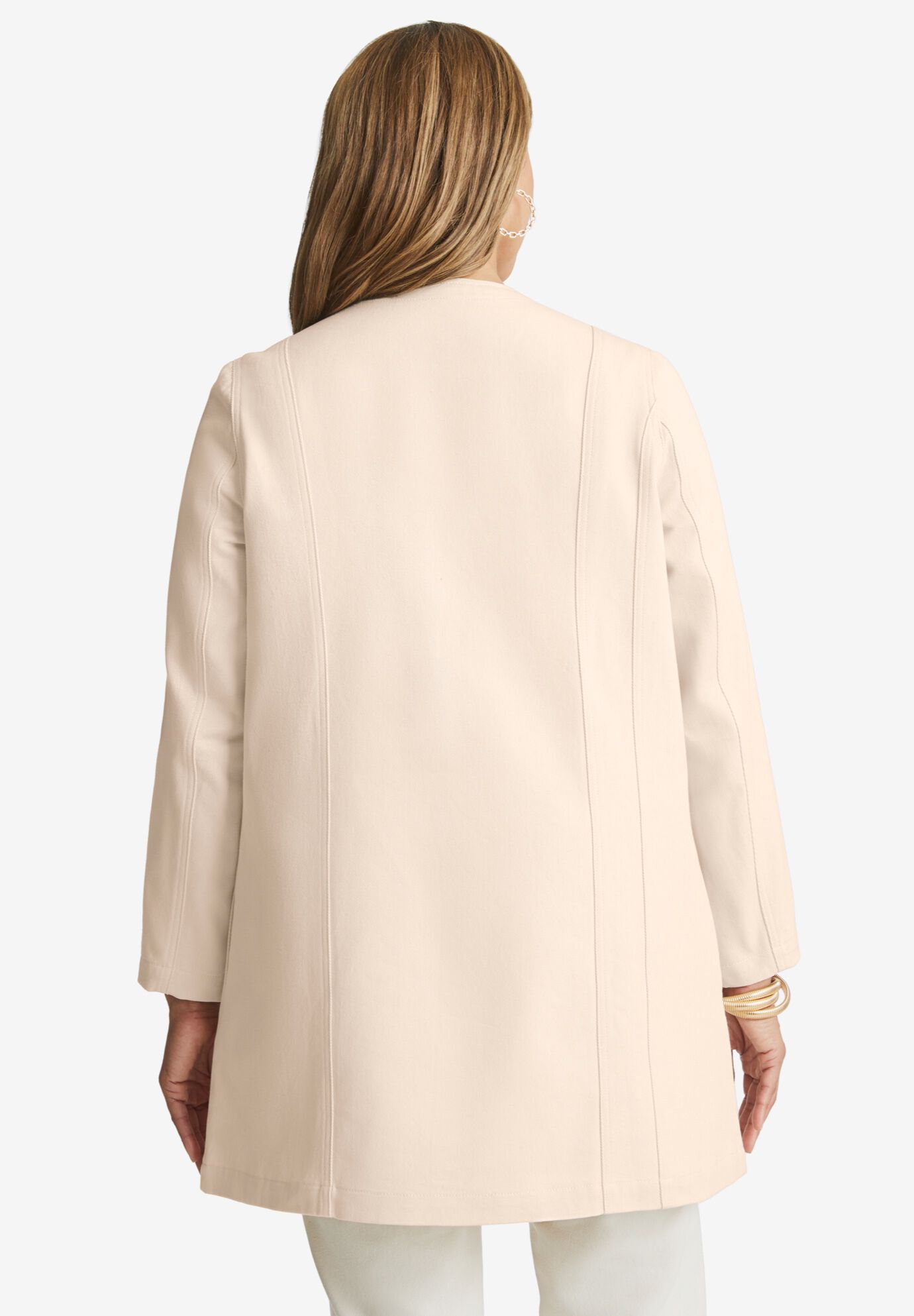 Embroidered Denim Topper | Woman Within