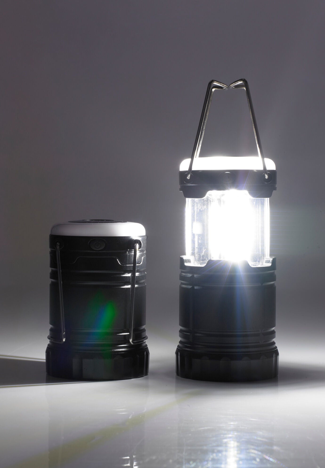 Collapsible Lantern - 400 Lumens Portable Design, Black | Woman Within