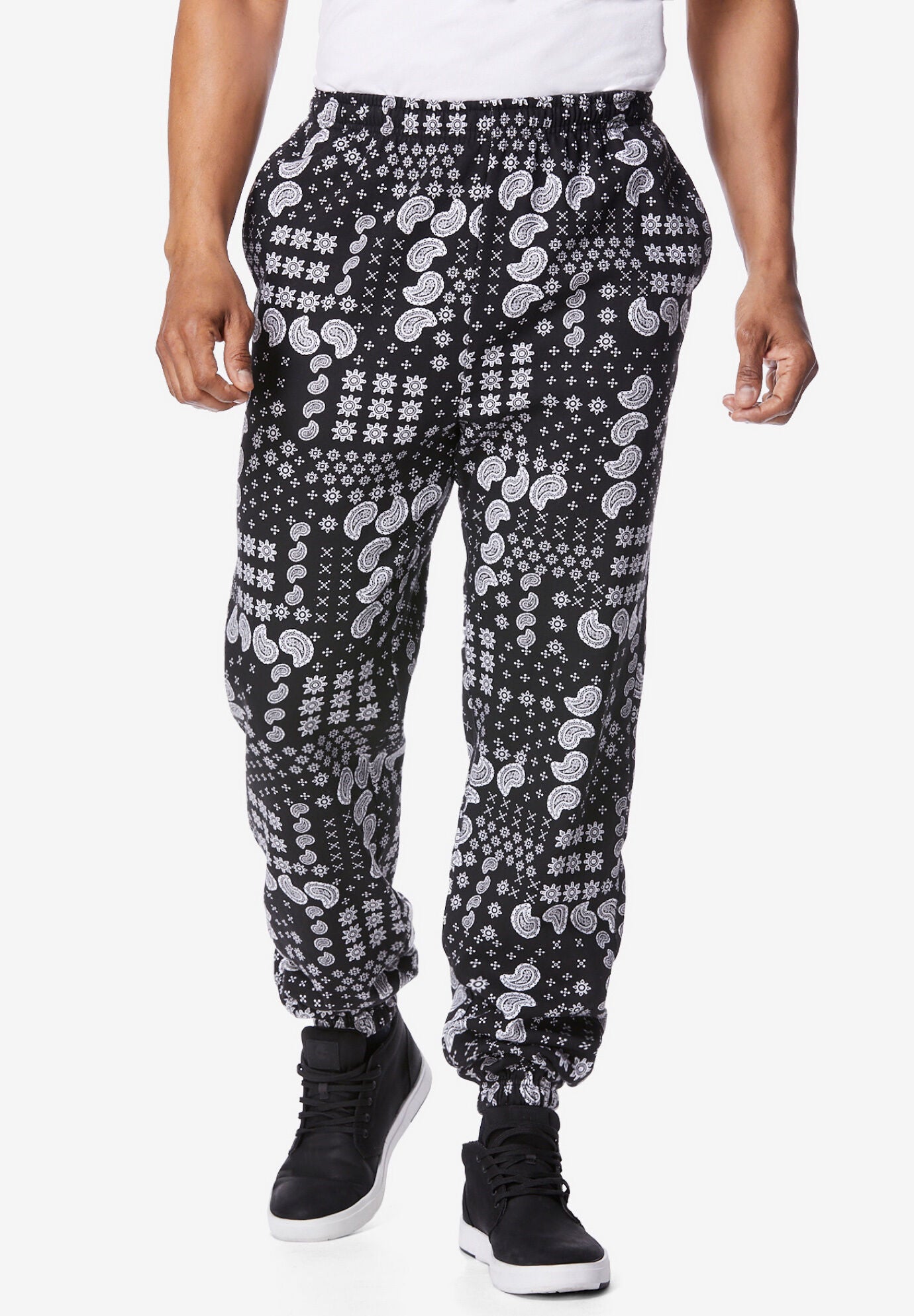 Fleece Elastic Cuff Sweatpants | Woman Within