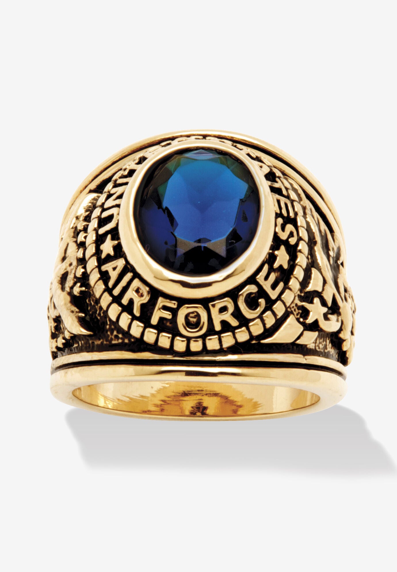Gold-Plated Sapphire Air Force Ring | Woman Within