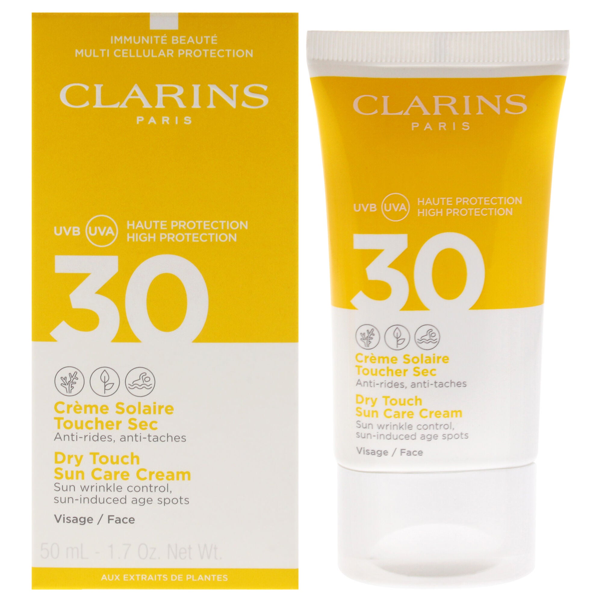 Dry Touch Sun Care Cream SPF 30 by Clarins for Unisex - 1.7 oz ...