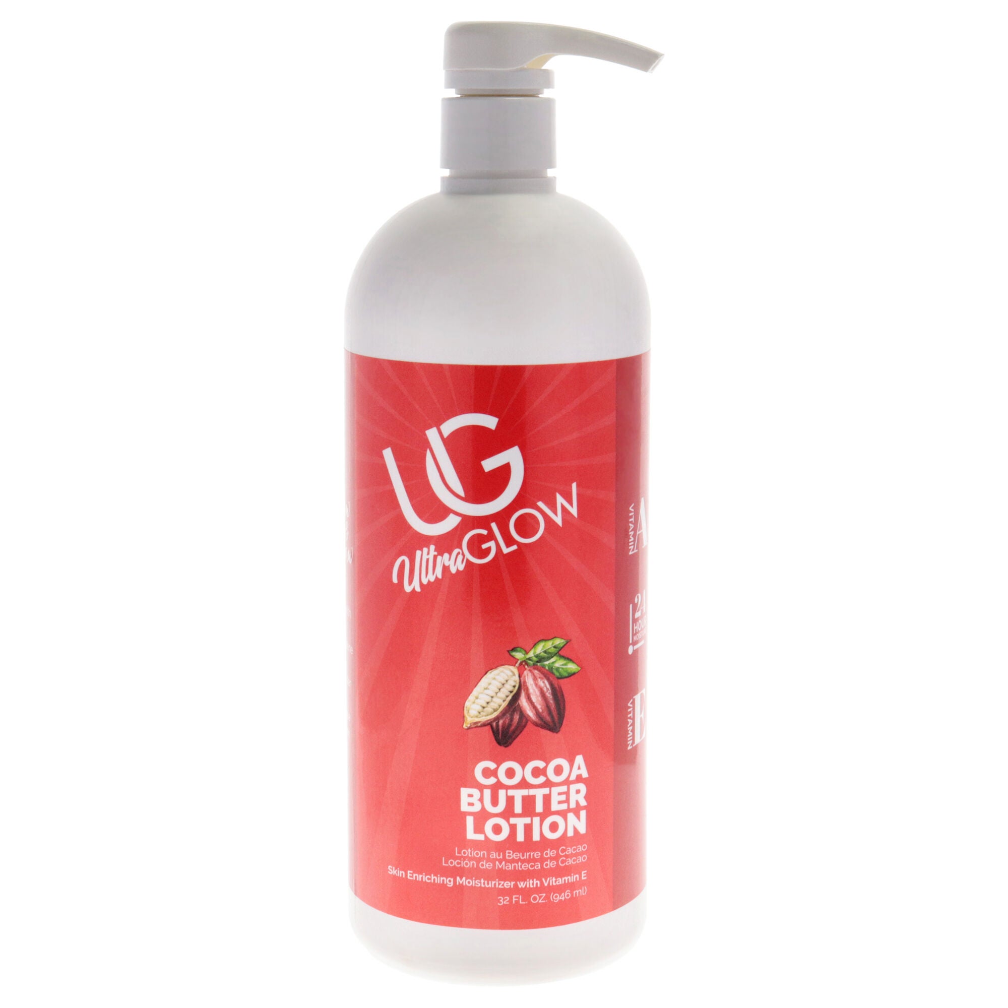 Ultra Glow Cocoa Butter Lotion by UltraGlow for Unisex - 32 oz Lotion ...