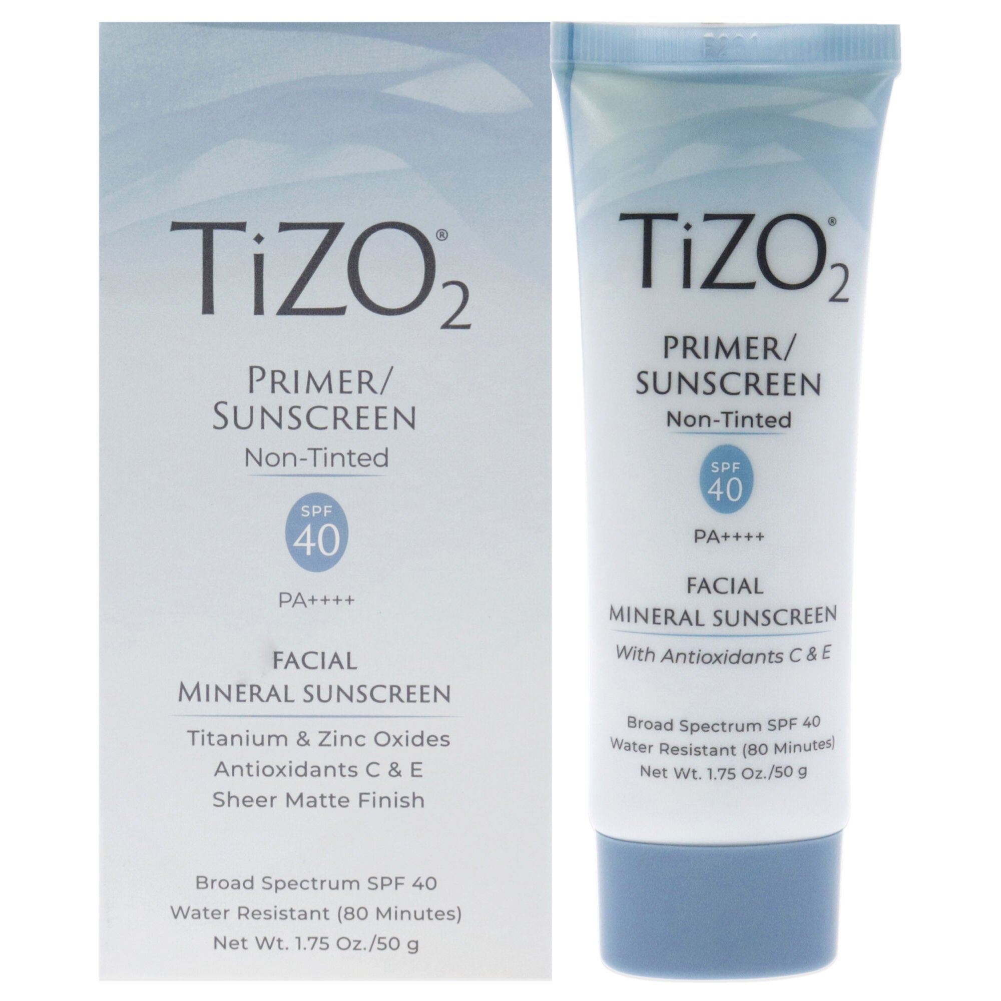 Tizo2 Facial Primer Non-tinted SPF 40 by Tizo for Unisex - 1.75 oz ...