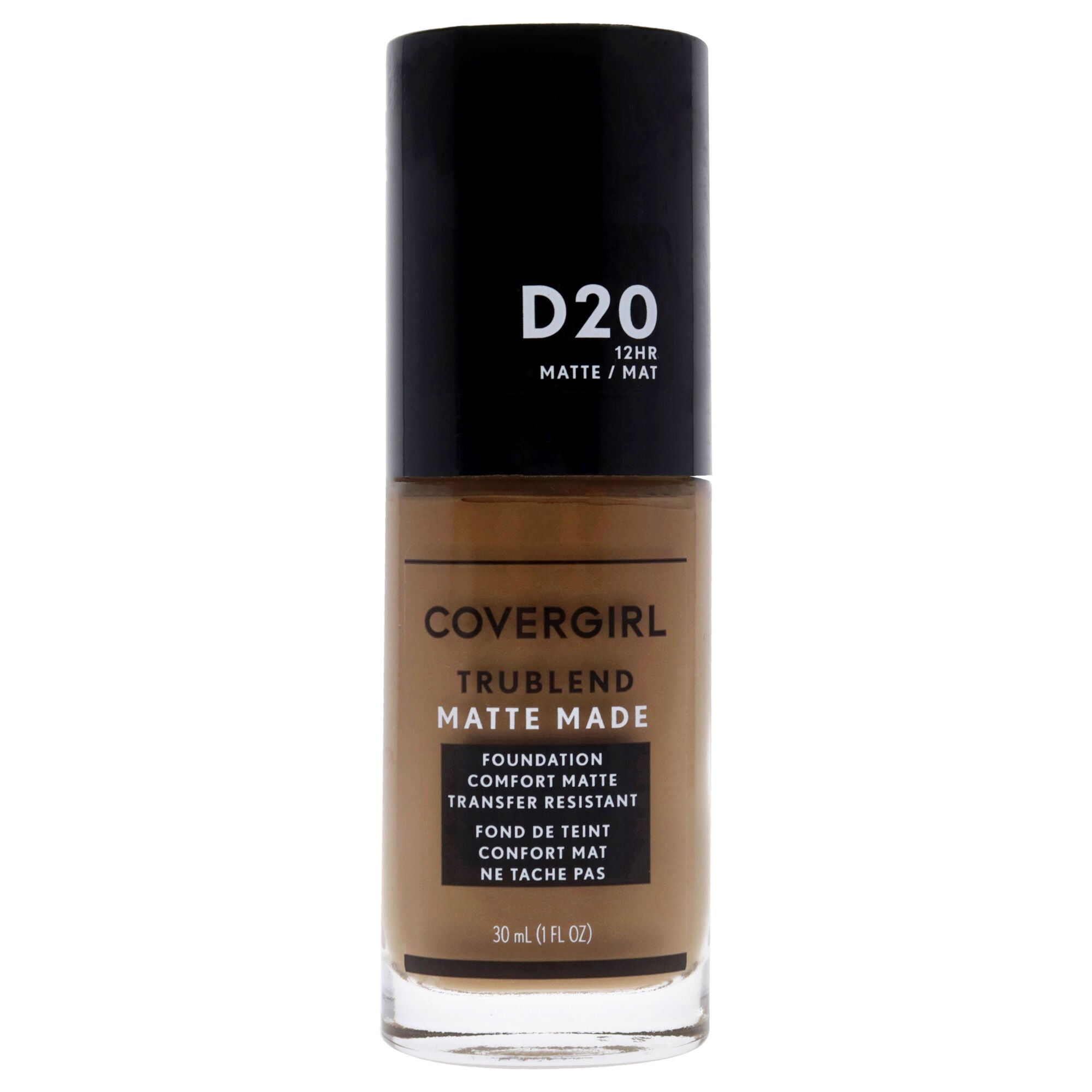 TruBlend Matte Made Liquid Foundation - D20 True Caramel by CoverGirl ...