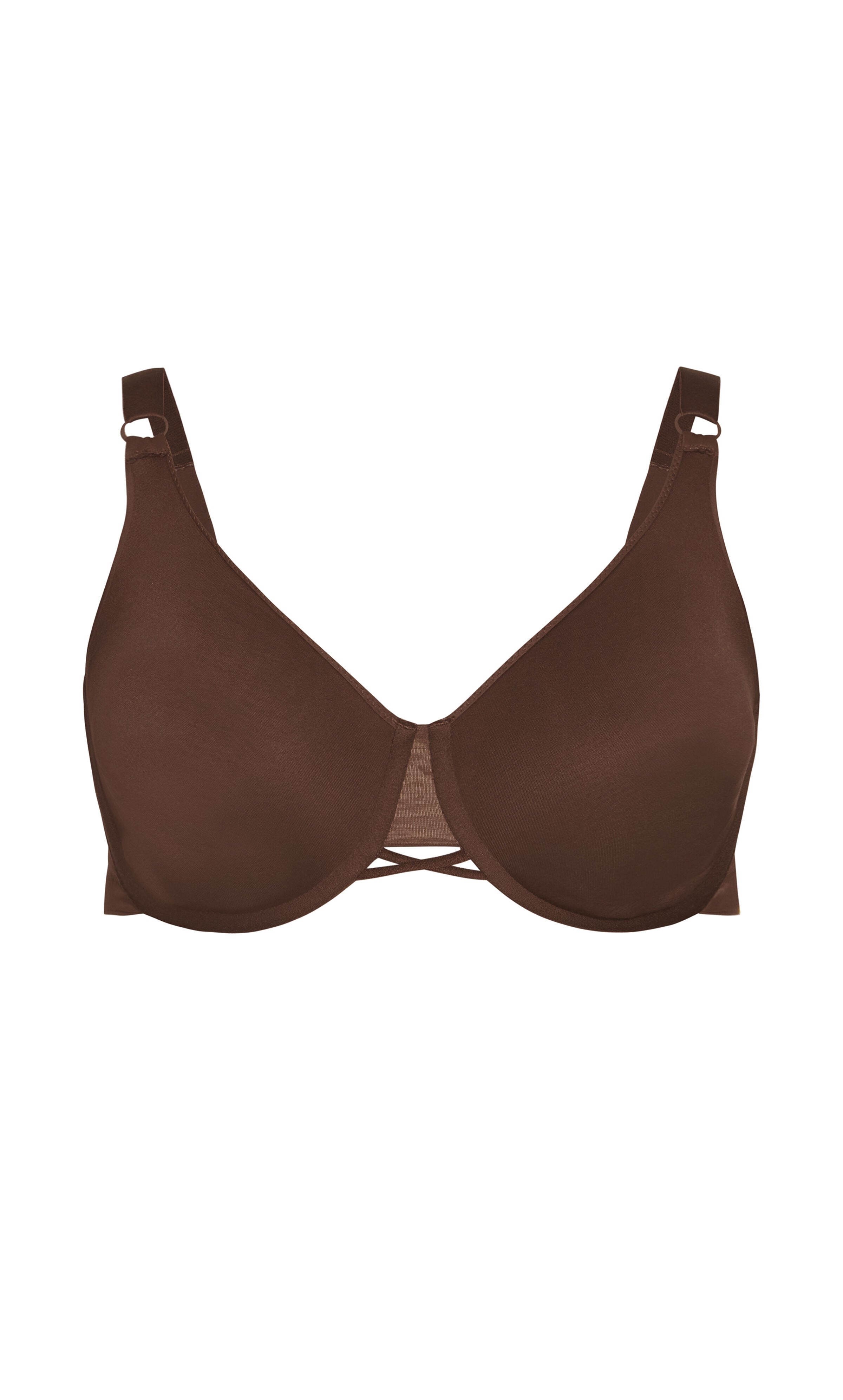 Fashion Back Smoother Bra - espresso | Woman Within