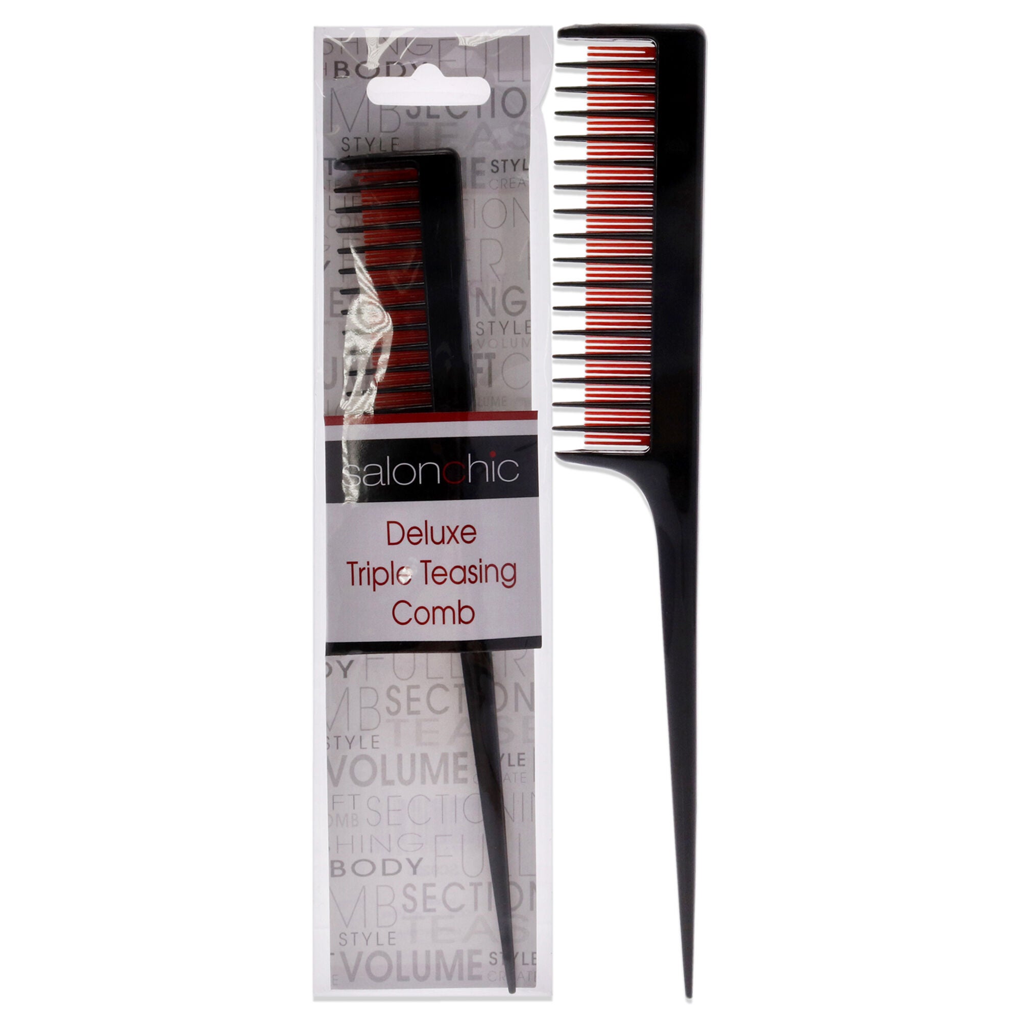 Deluxe Triple Teasing Comb by SalonChic for Unisex - 1 Pc Comb | Woman ...
