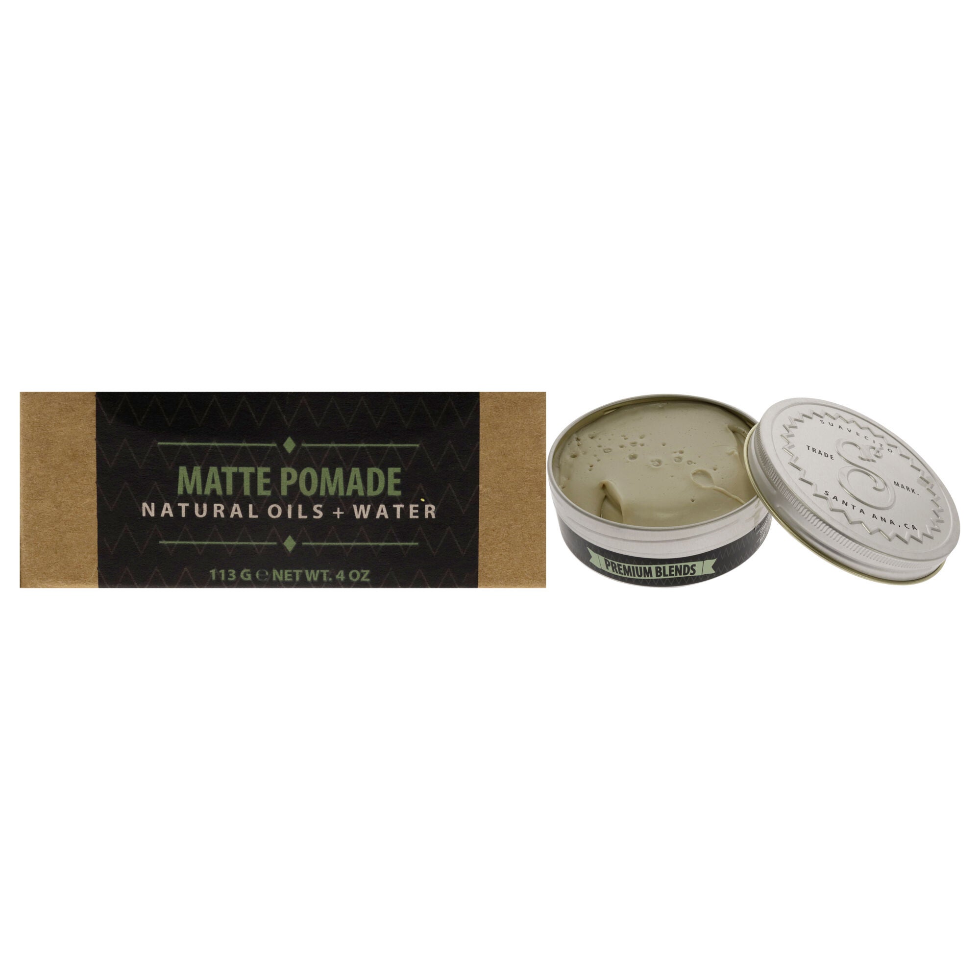 Premium Blends Matte Pomade by Suavecito for Men - 4 oz Pomade | Woman ...