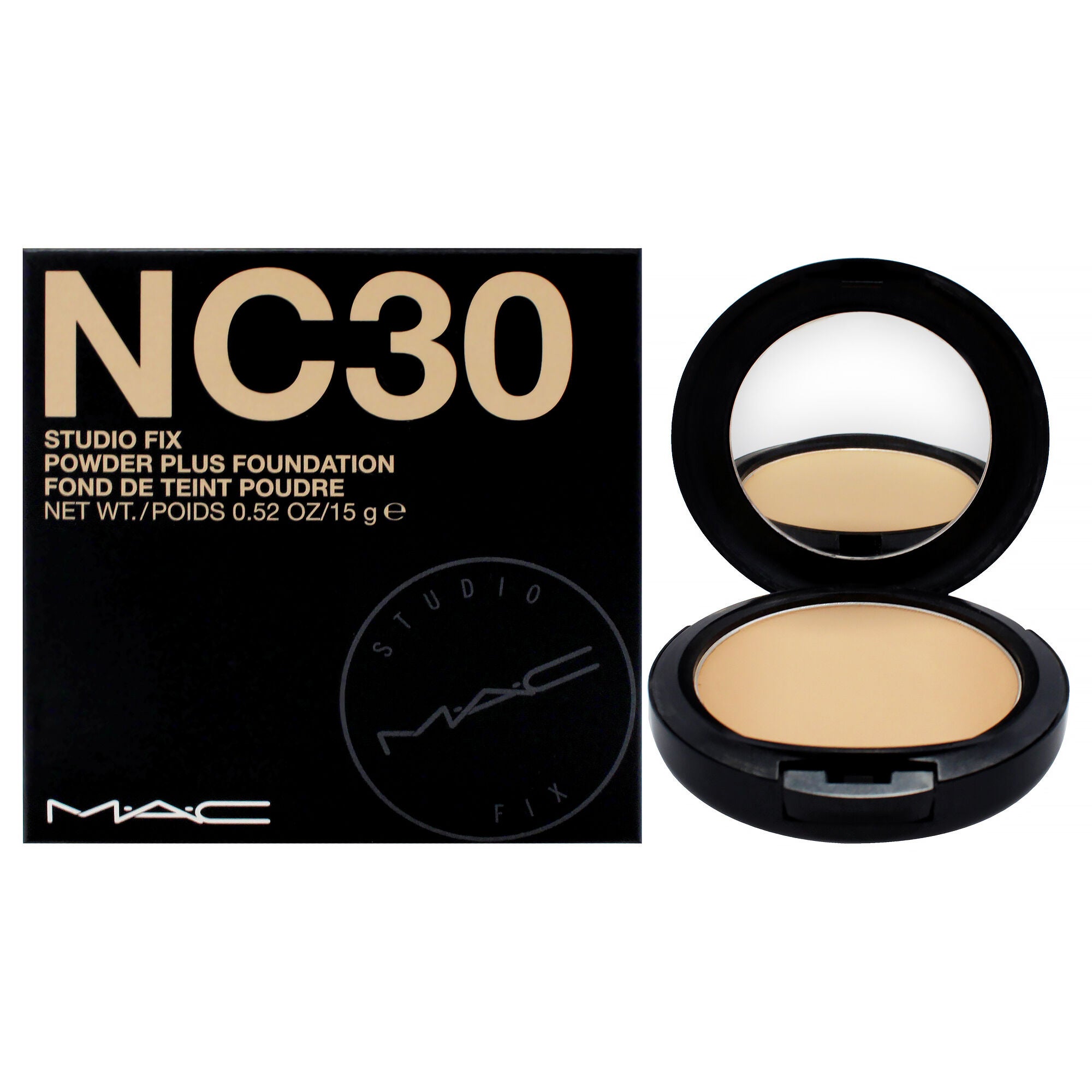 Studio Fix Powder Plus Foundation - NC30 by MAC for Women - 0.52 oz ...