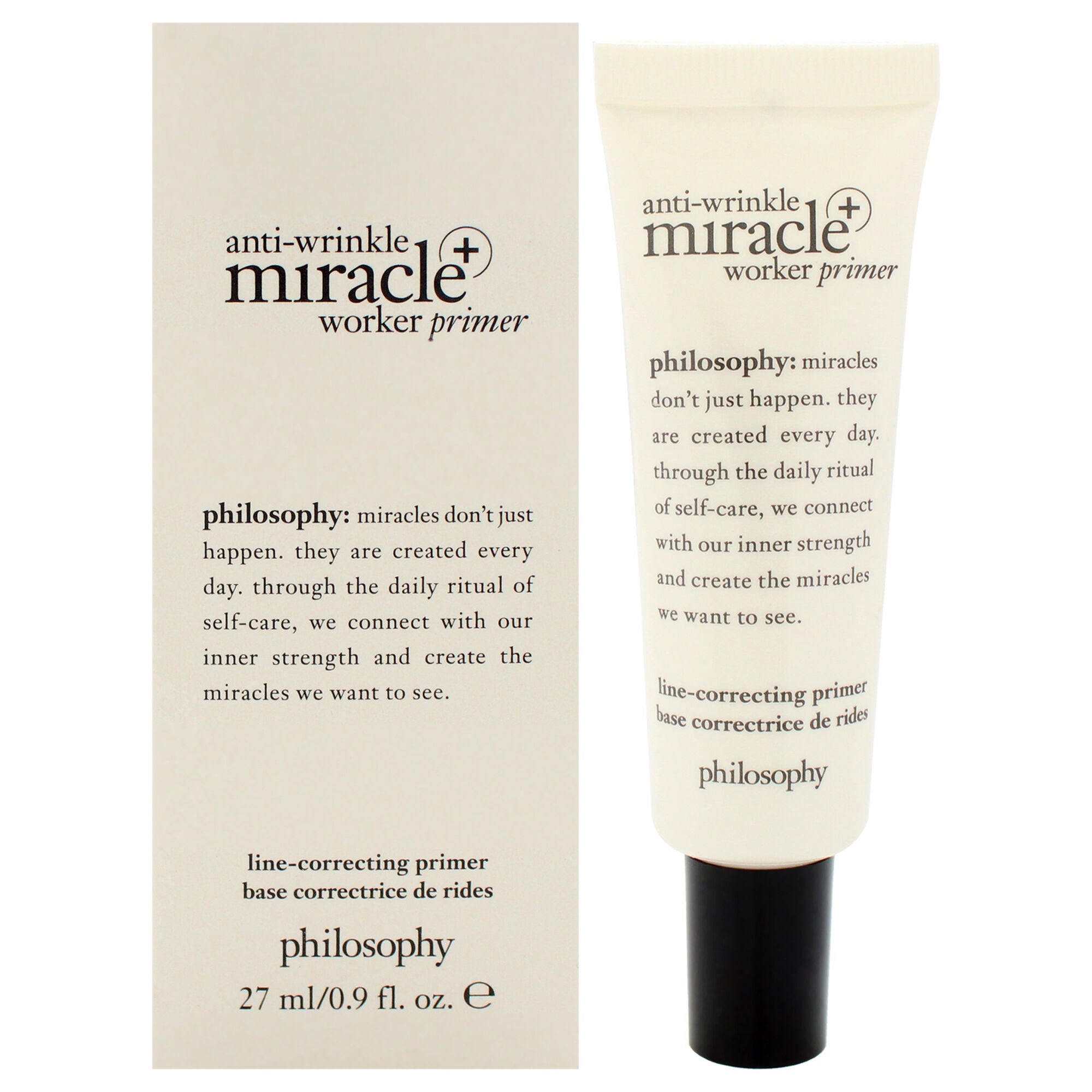 Anti-Wrinkle Miracle Worker Primer Plus Line-Correcting by Philosophy for Women - 0.9 oz Primer ...