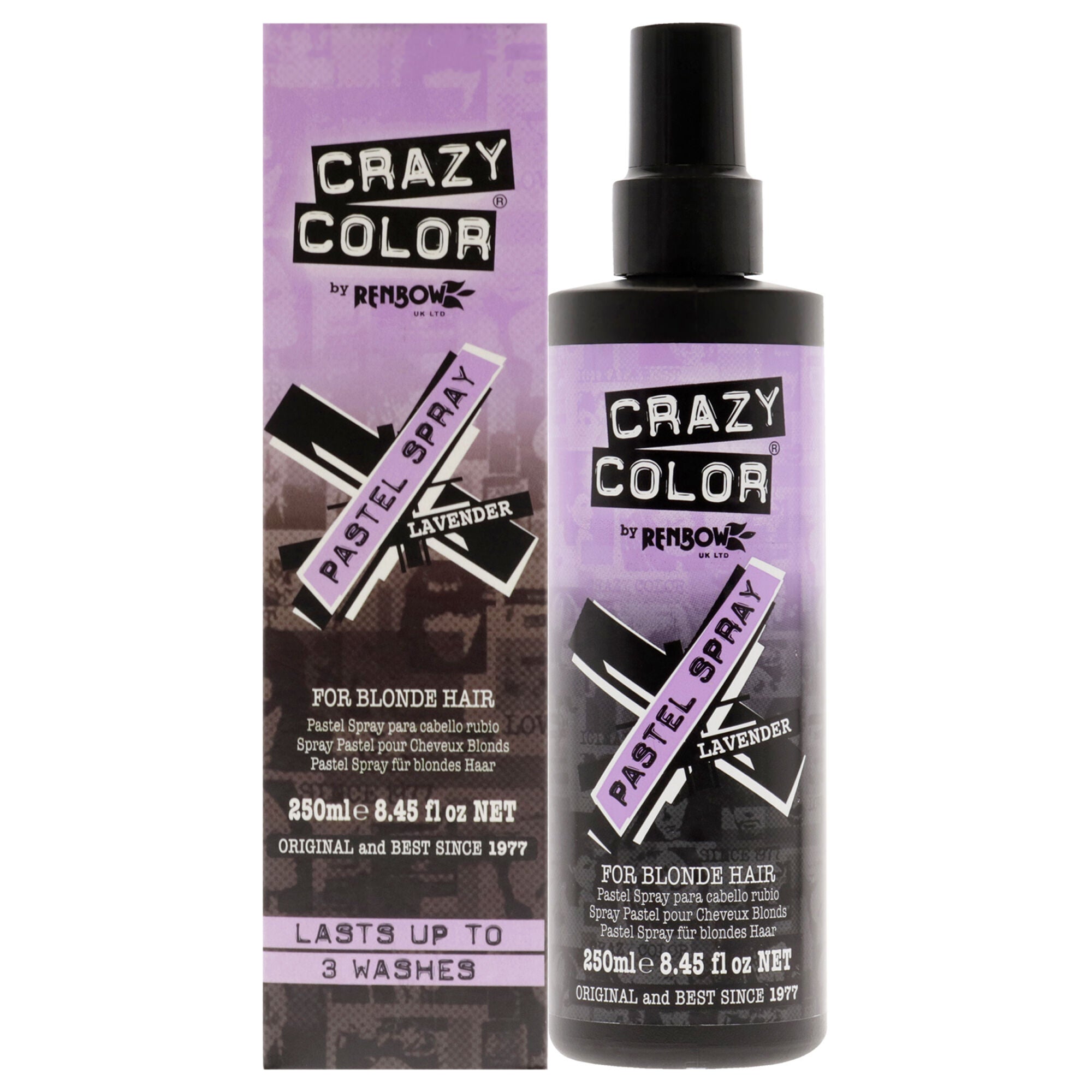 Pastel Spray - Lavender by Crazy Color for Women - 8.45 oz Hair Spray ...
