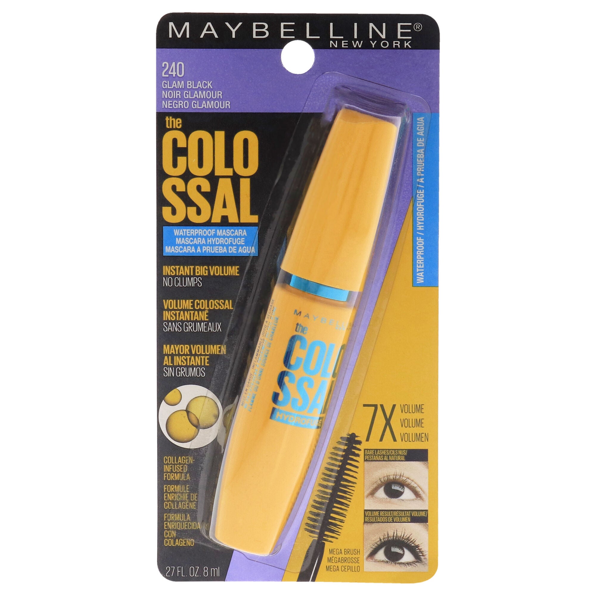 The Colossal Volum Express Waterproof Mascara - 240 Glam Black by ...