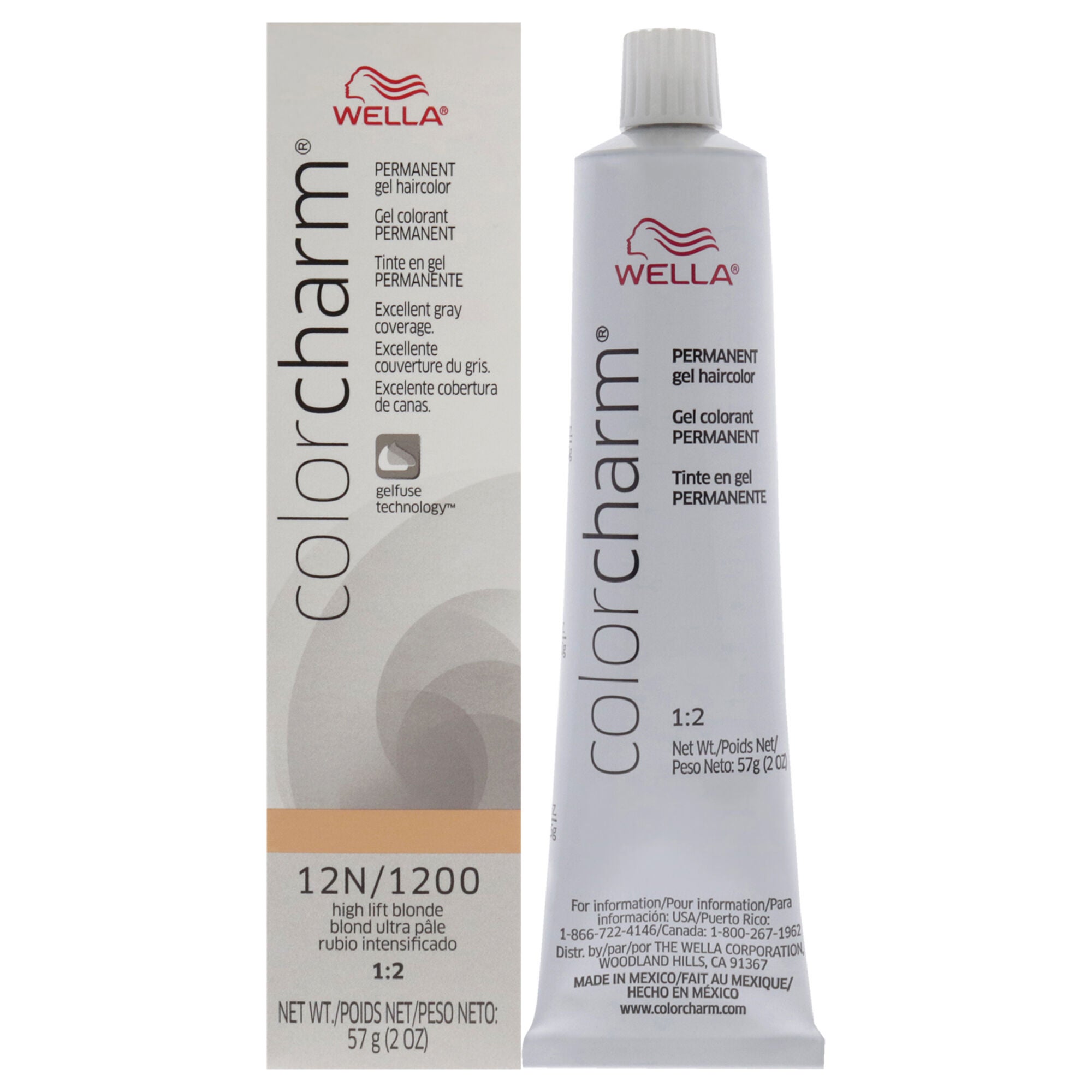Color Charm Permanent Hair Color Gel - 12N 1200 Hight Lift Blonde by ...