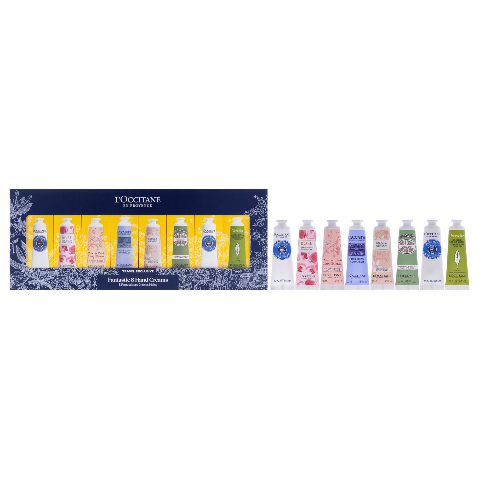 Fantastic 8 Hand Creams Kit by LOccitane for Unisex - 8 x 1 oz Shea Dry ...