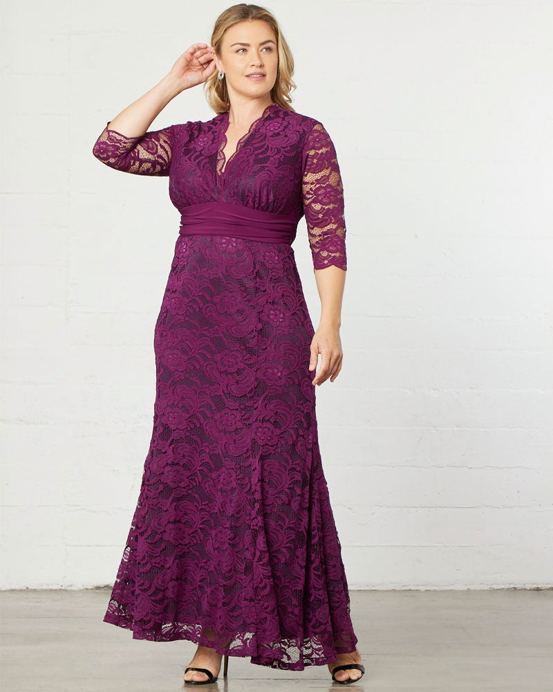 Screen Siren Lace Evening Gown | Woman Within