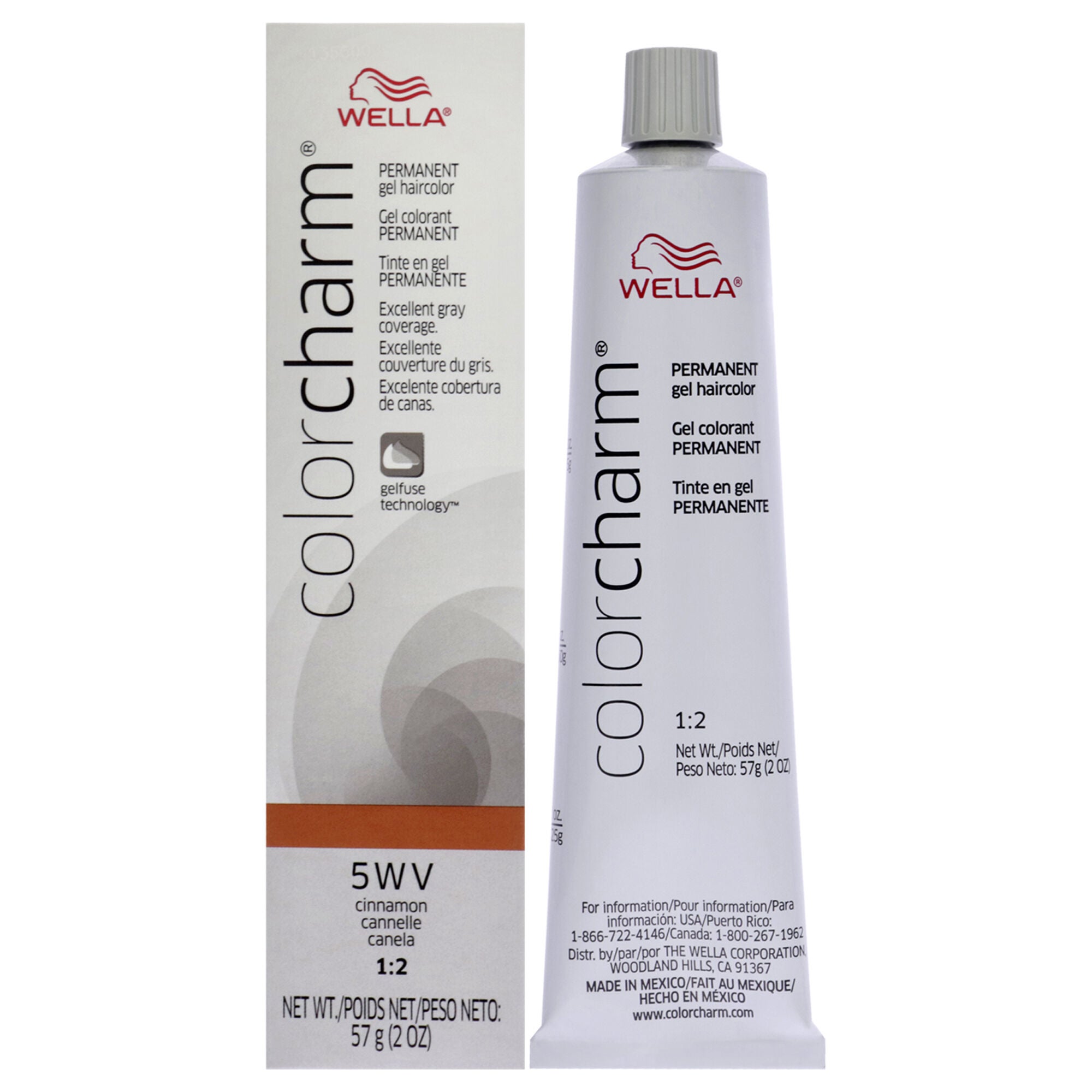 Color Charm Permanent Hair Color Gel - 5WV Cinnamon by Wella for Women ...