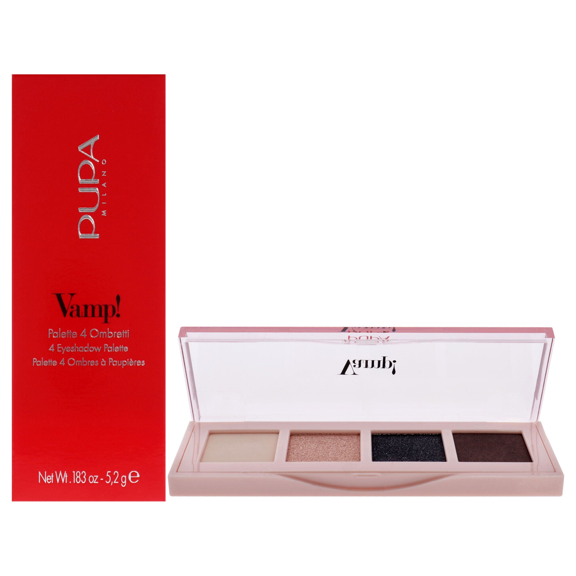Vamp! 4 Eyeshadow Palette - 006 Deep Nude by Pupa Milano for Women - 0. ...