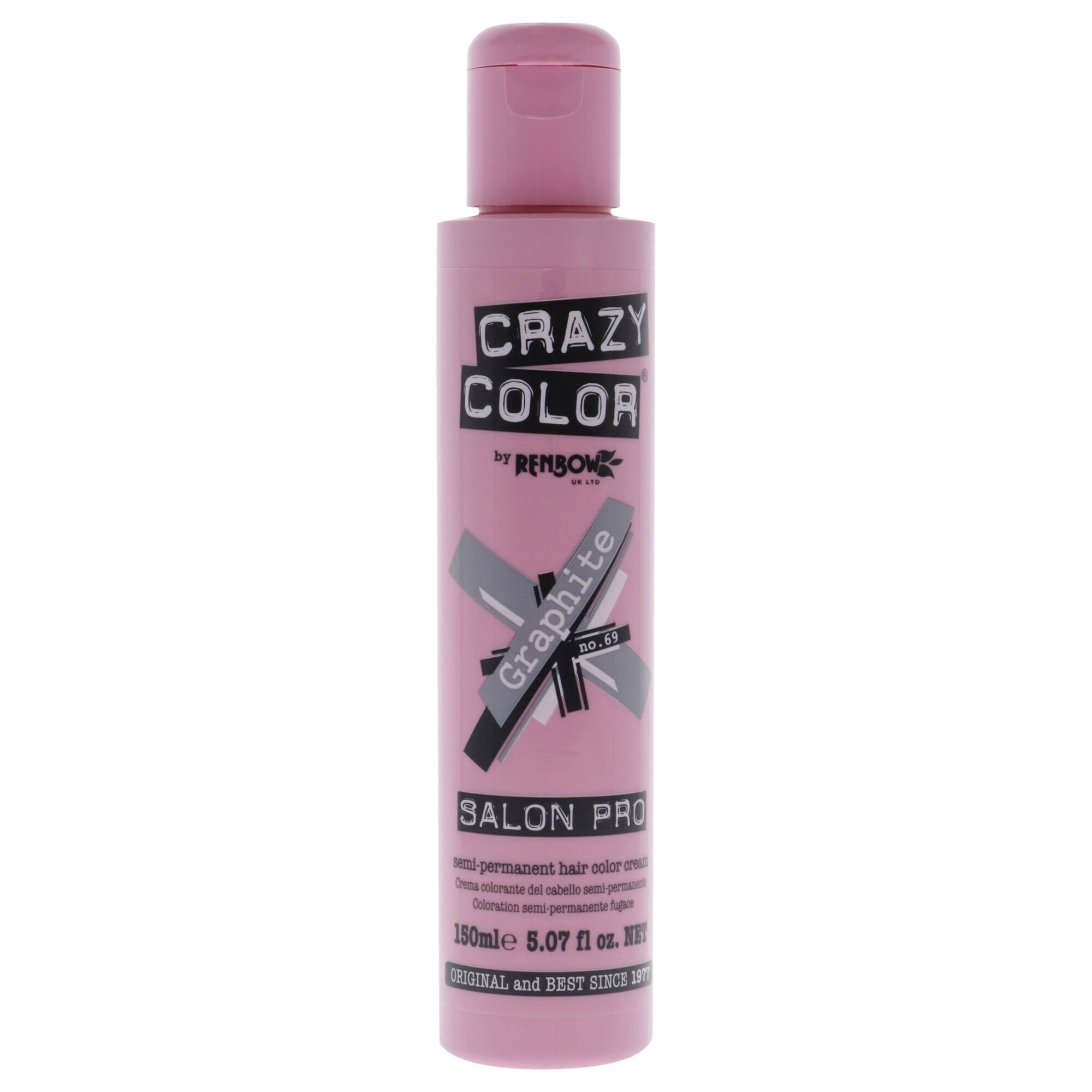 Crazy Color Salon Pro Semi Permanent Hair Color - 69 Graphite by Crazy ...
