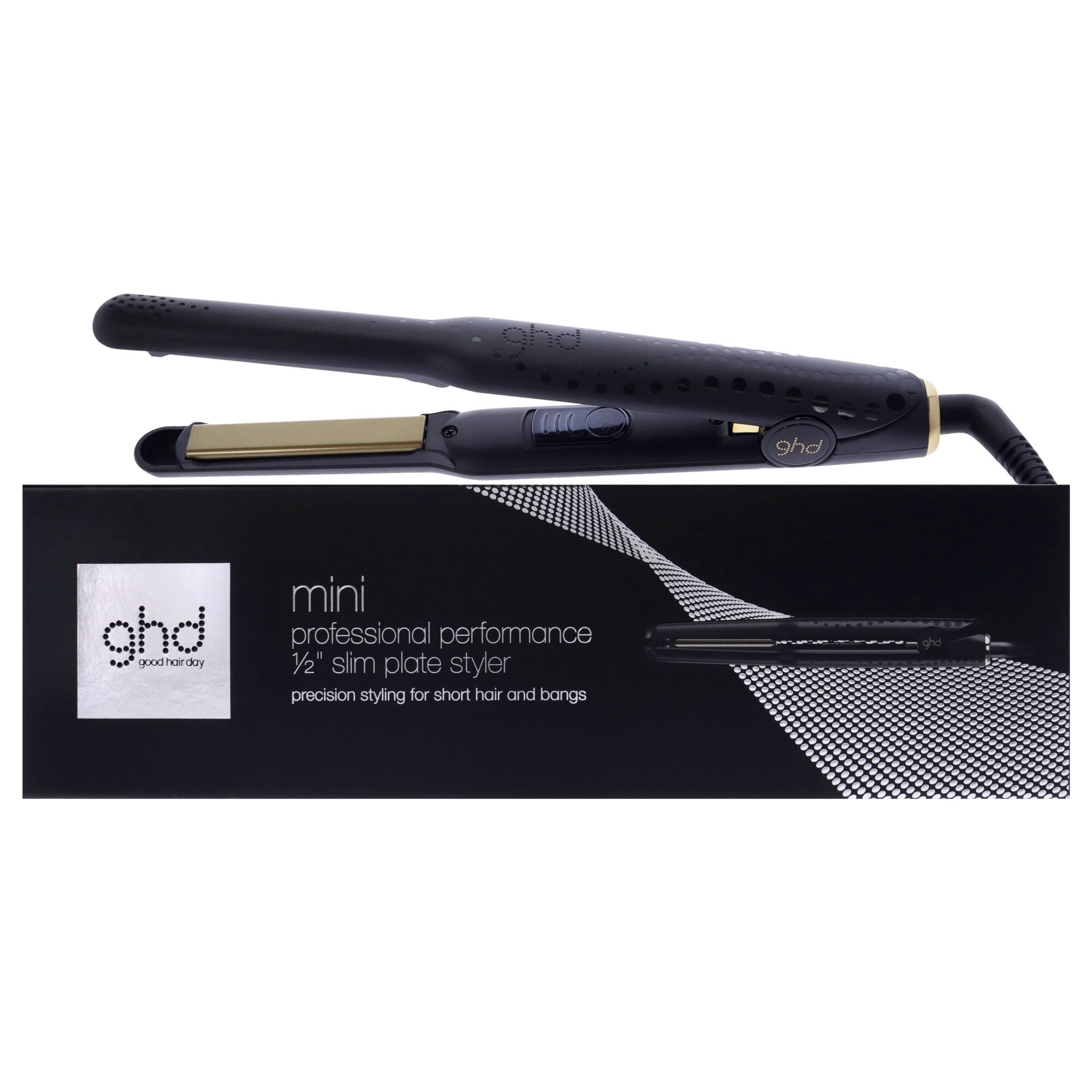 GHD Gold Professional Styler Flat Iron - Black by GHD for Unisex - 0.5 ...