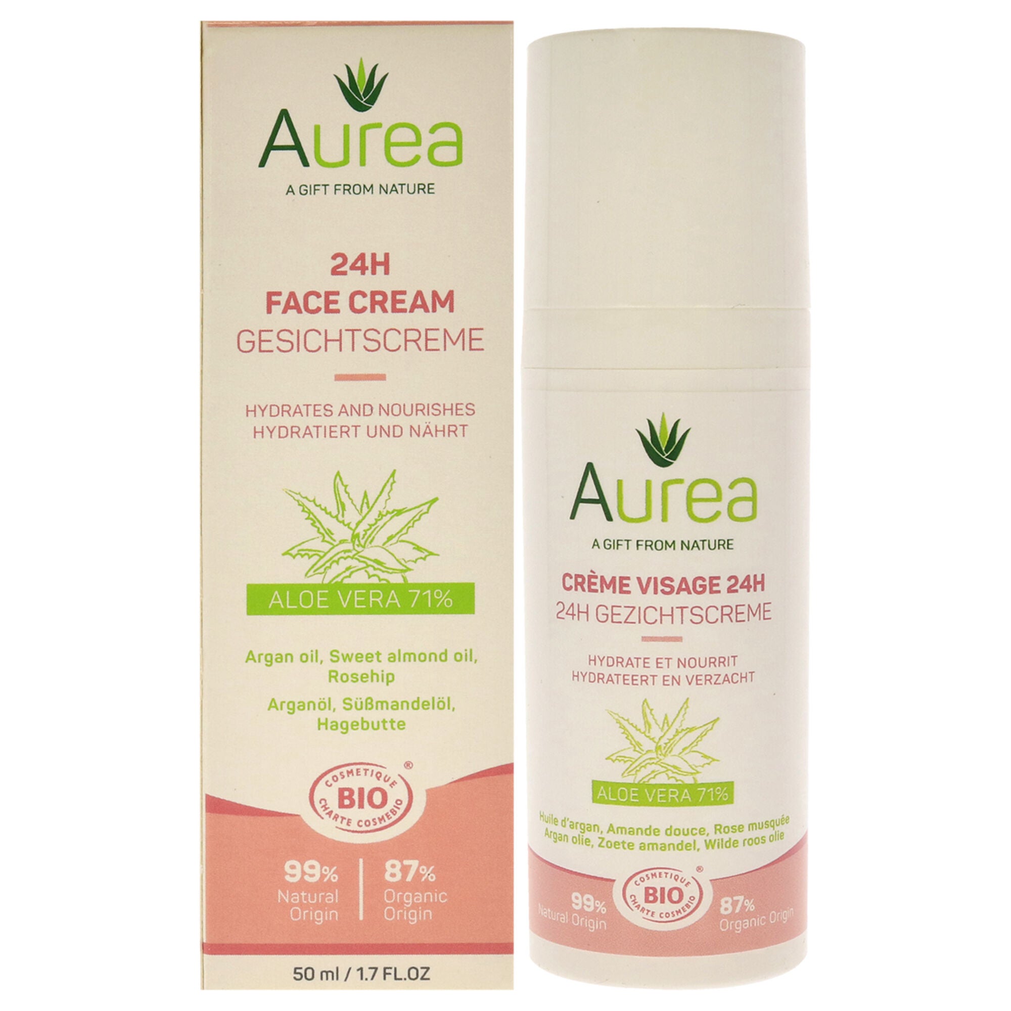 24H Face Cream by Aurea for Unisex - 1.7 oz Cream | Woman Within