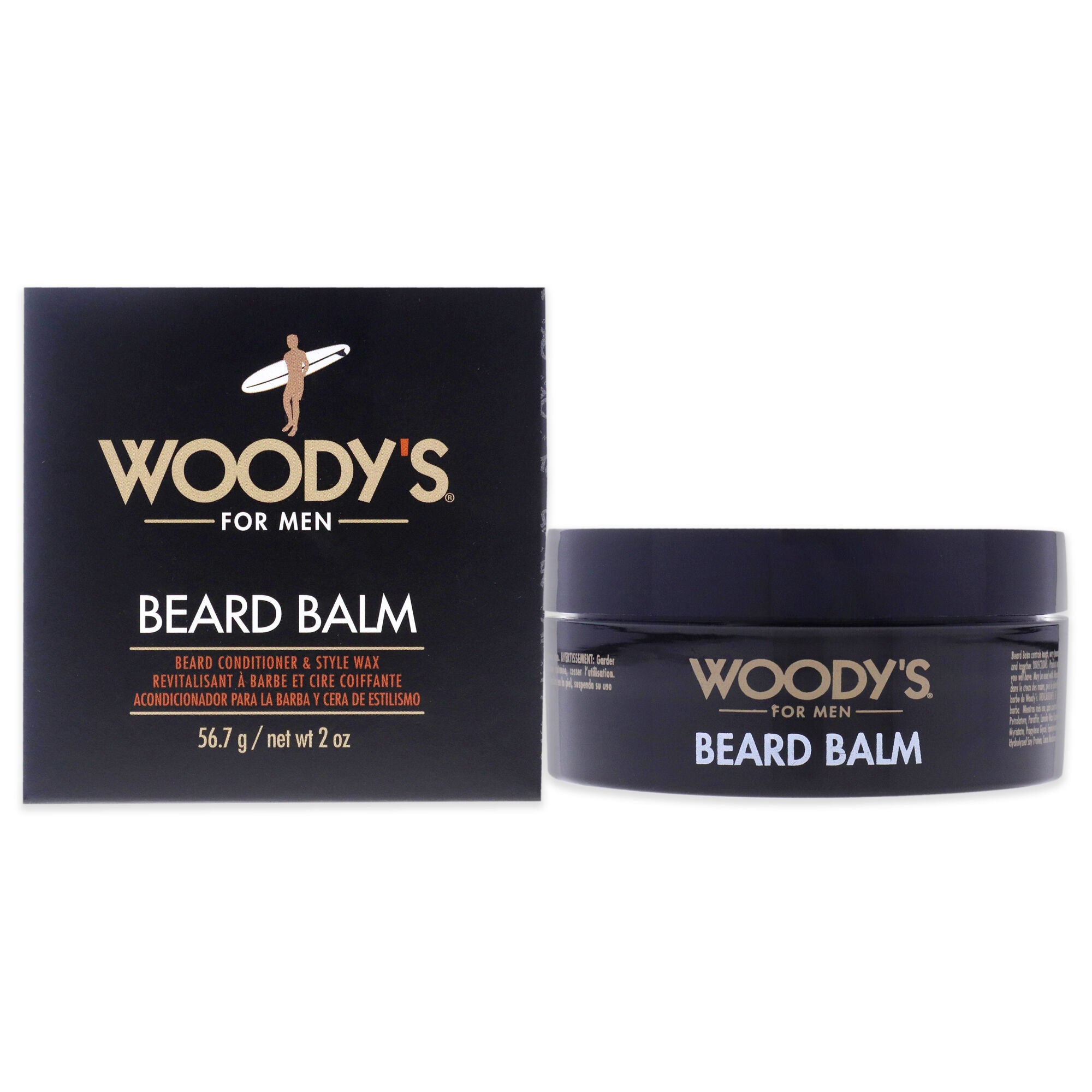 Beard Balm by Woodys for Men - 2 oz Balm | Woman Within