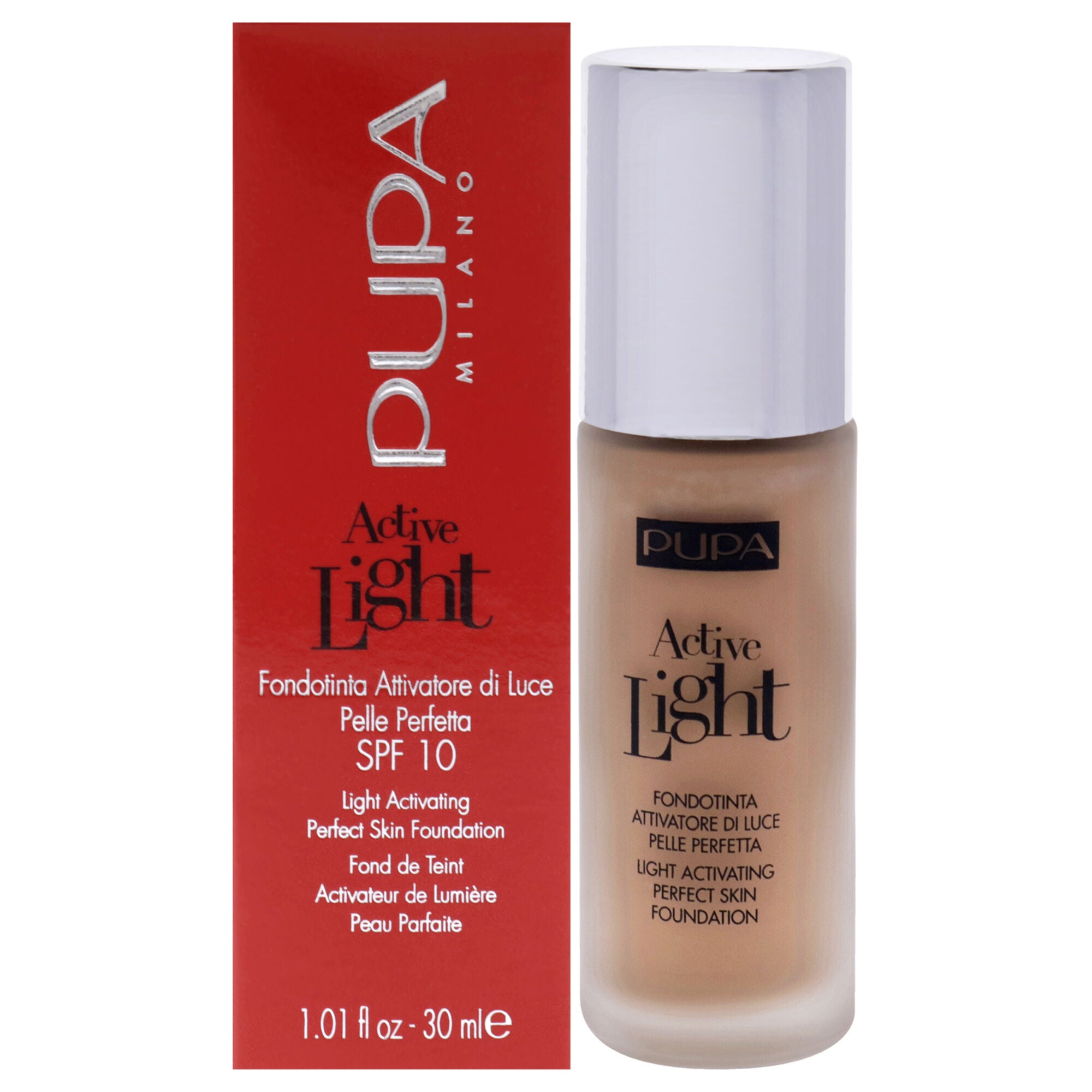 Active Light Perfect Skin Foundation SPF 10 - 050 Golden Beige by Pupa ...