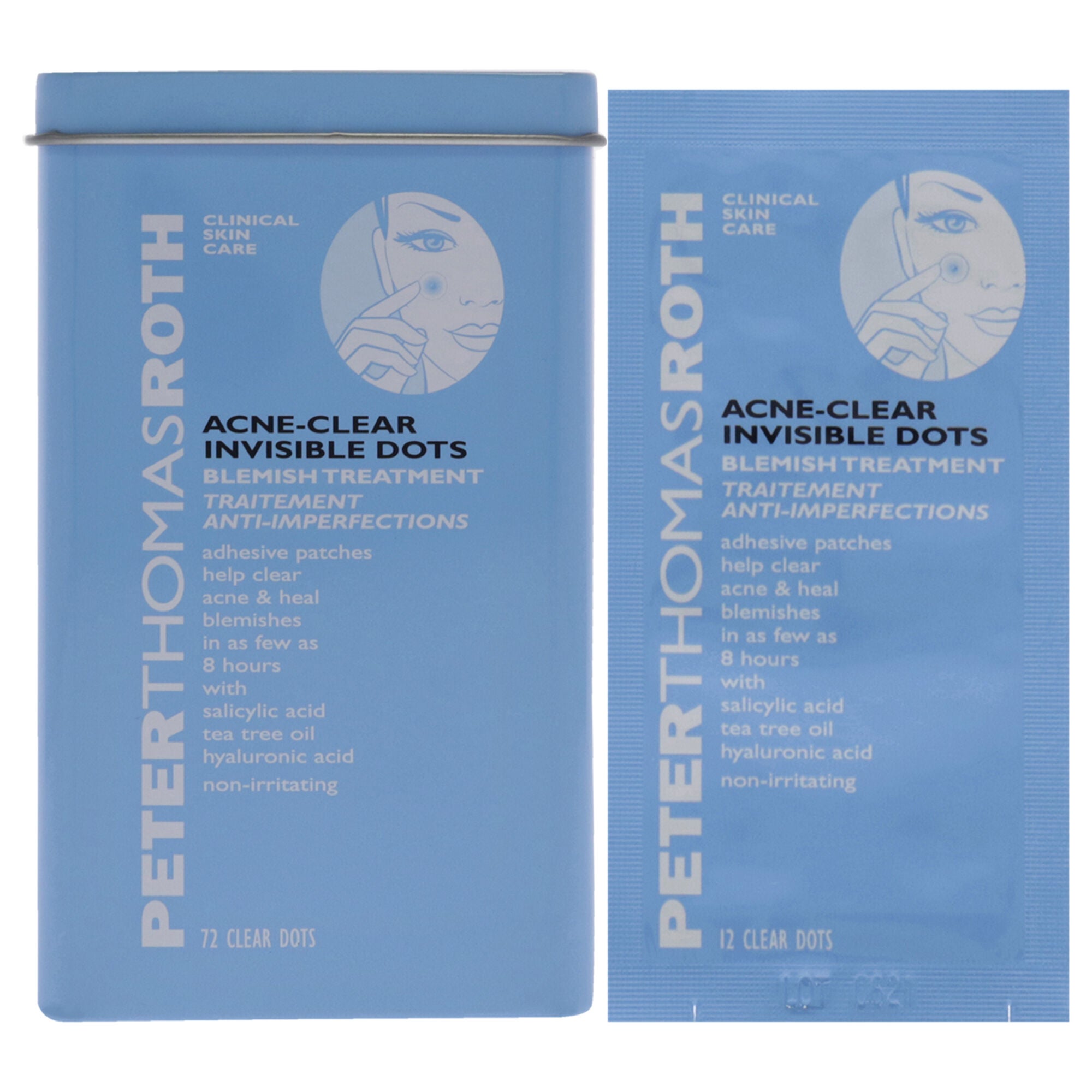 Acne-Clear Invisible Dots by Peter Thomas Roth for Unisex - 72 Clear ...
