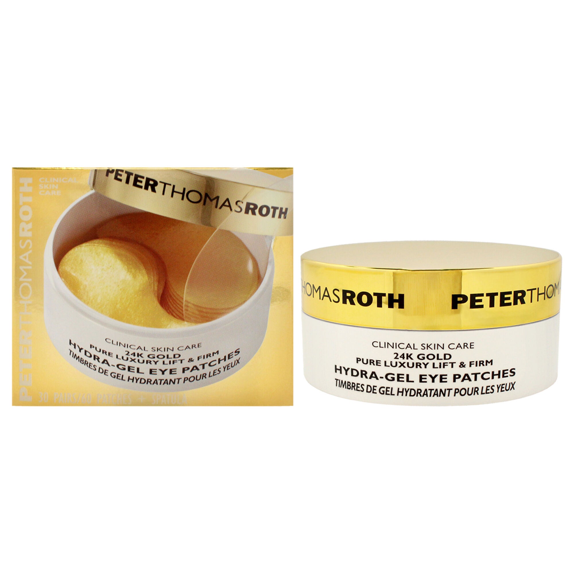 24K Gold Pure Luxury Lift and Firm Hydra-Gel Eye Patches by Peter ...