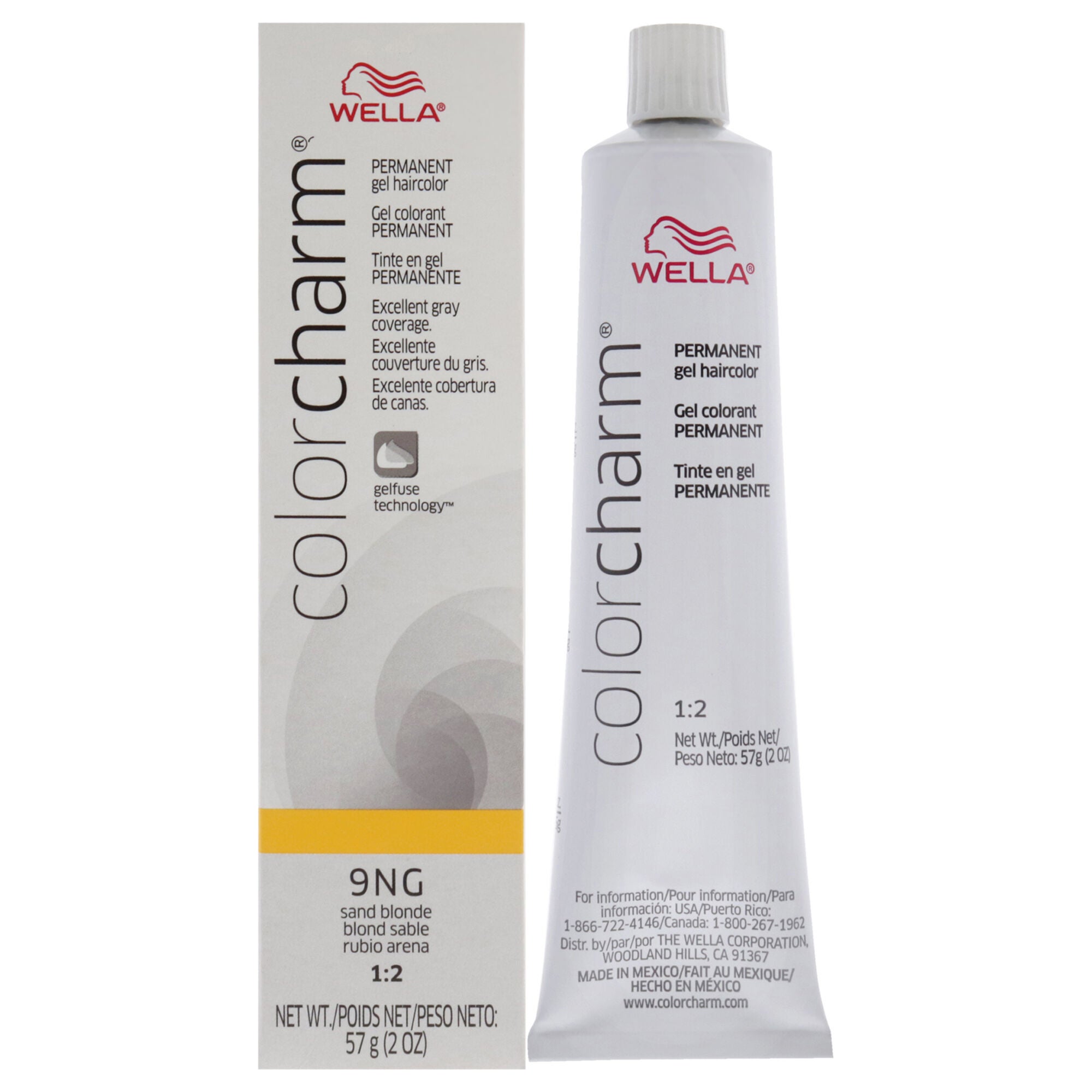 Color Charm Permanent Hair Color Gel - 9NG Sand Blonde by Wella for ...