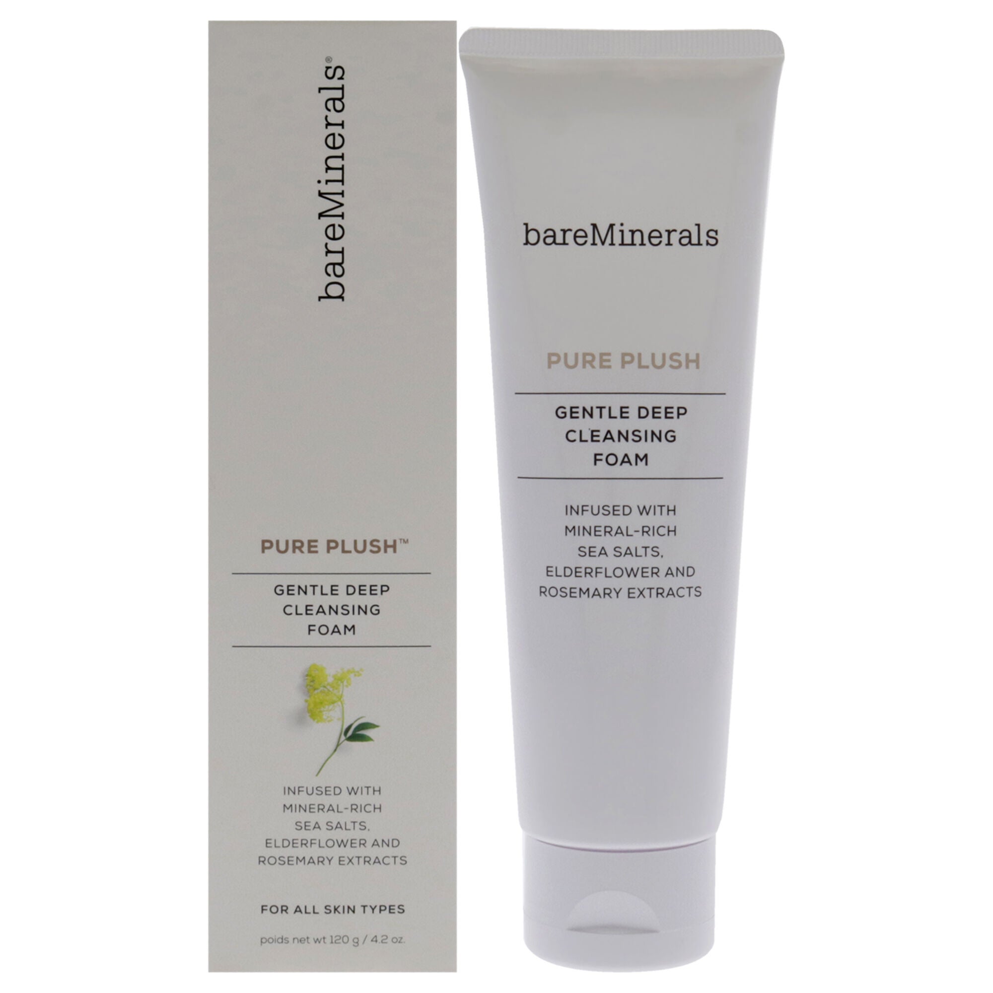 Pure Plush Gentle Deep Cleansing Foam by bareMinerals for Unisex - 4.2 ...