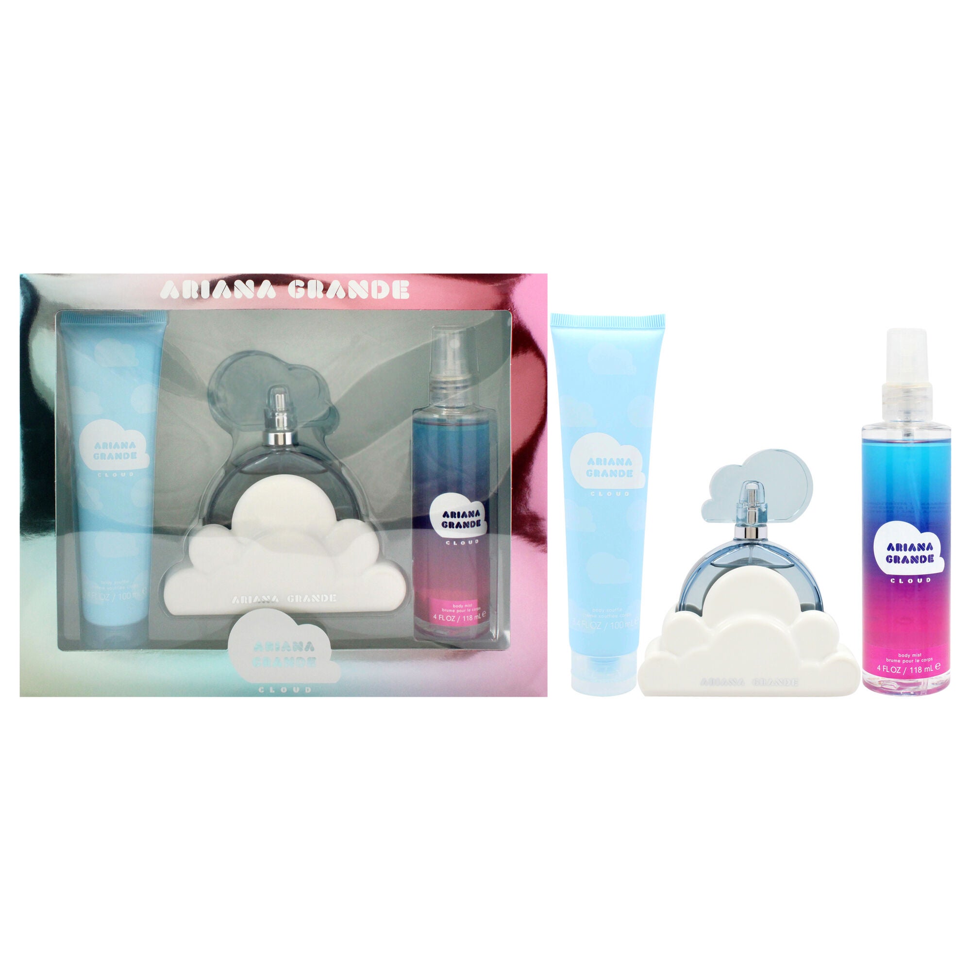 Cloud by Ariana Grande for Women - 3 Pc Gift Set 3.4oz EDP Spray, 3.4oz ...