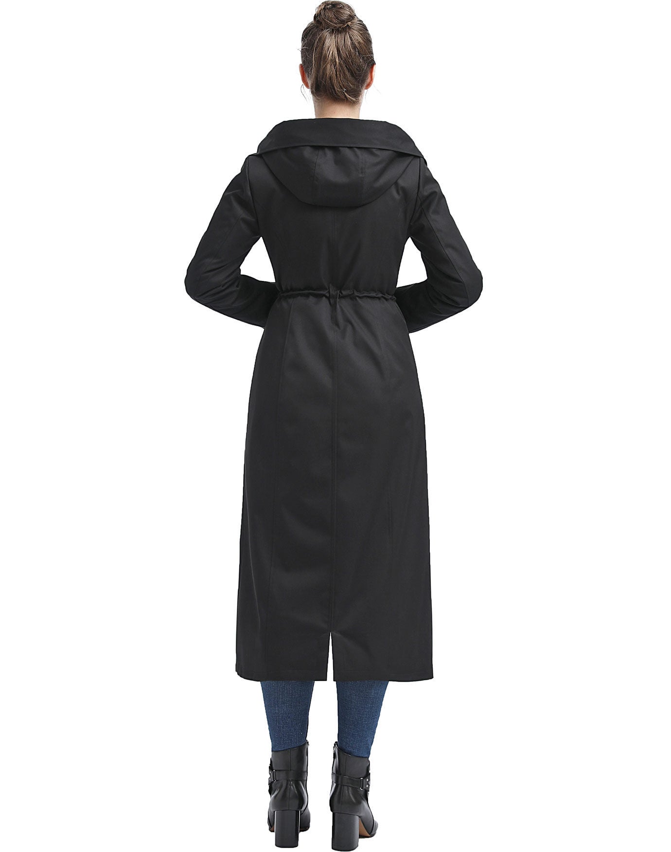 Zip-Out Lined Hooded Long Raincoat | Woman Within