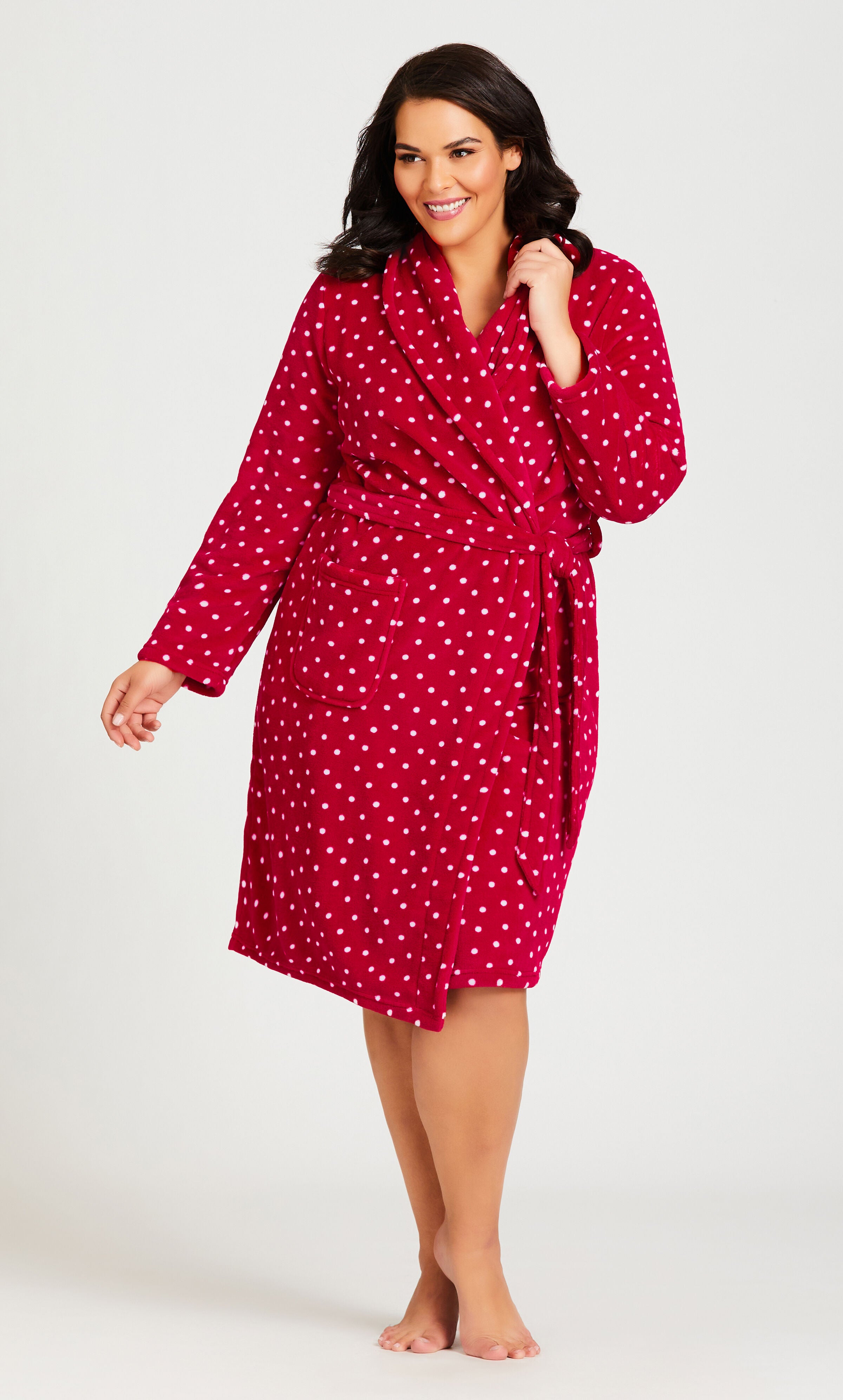 Spot Robe - red | Woman Within