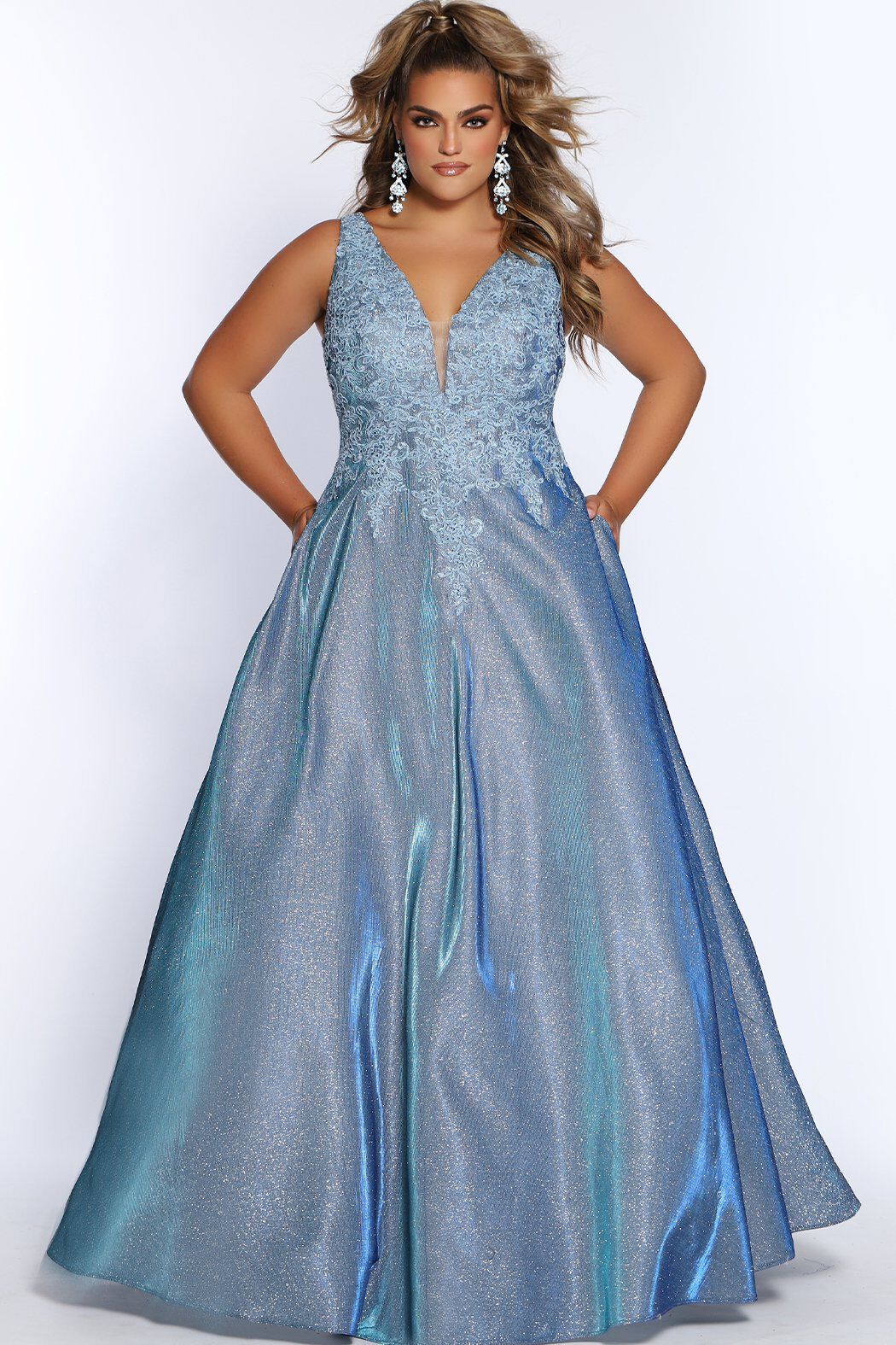 On Cloud Nine Formal Dress Plus Size Bra-Friendly A-Line Prom Gown ...