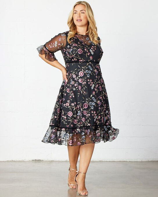 Wildflower Embroidered Dress | Woman Within